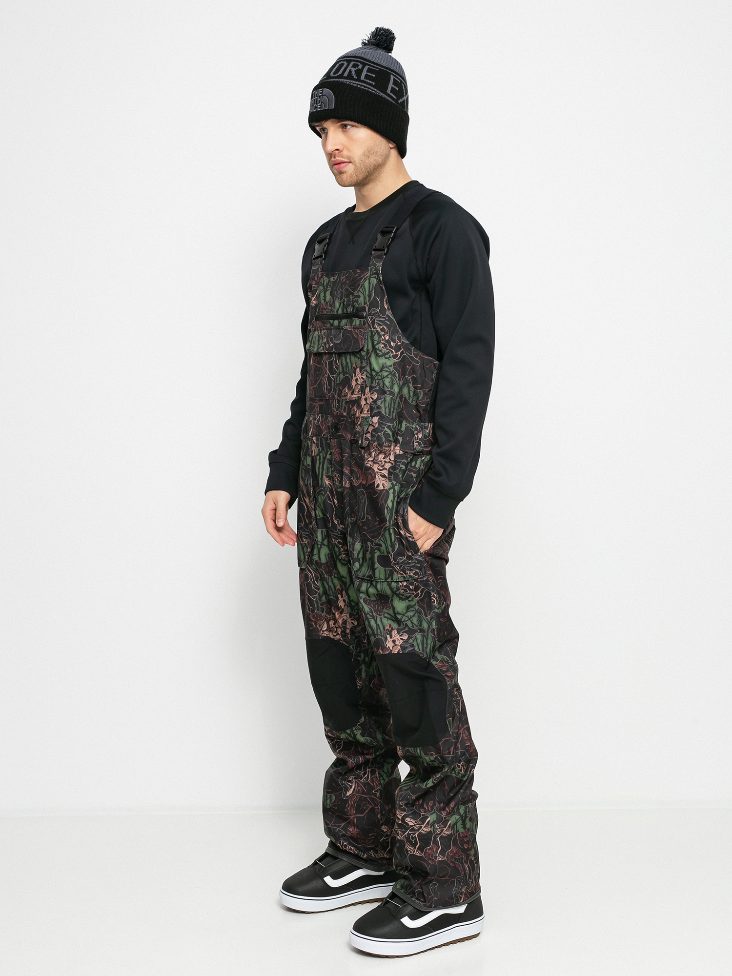 Volcom Roan Bib Overall Snowboard pants (woodland camo)