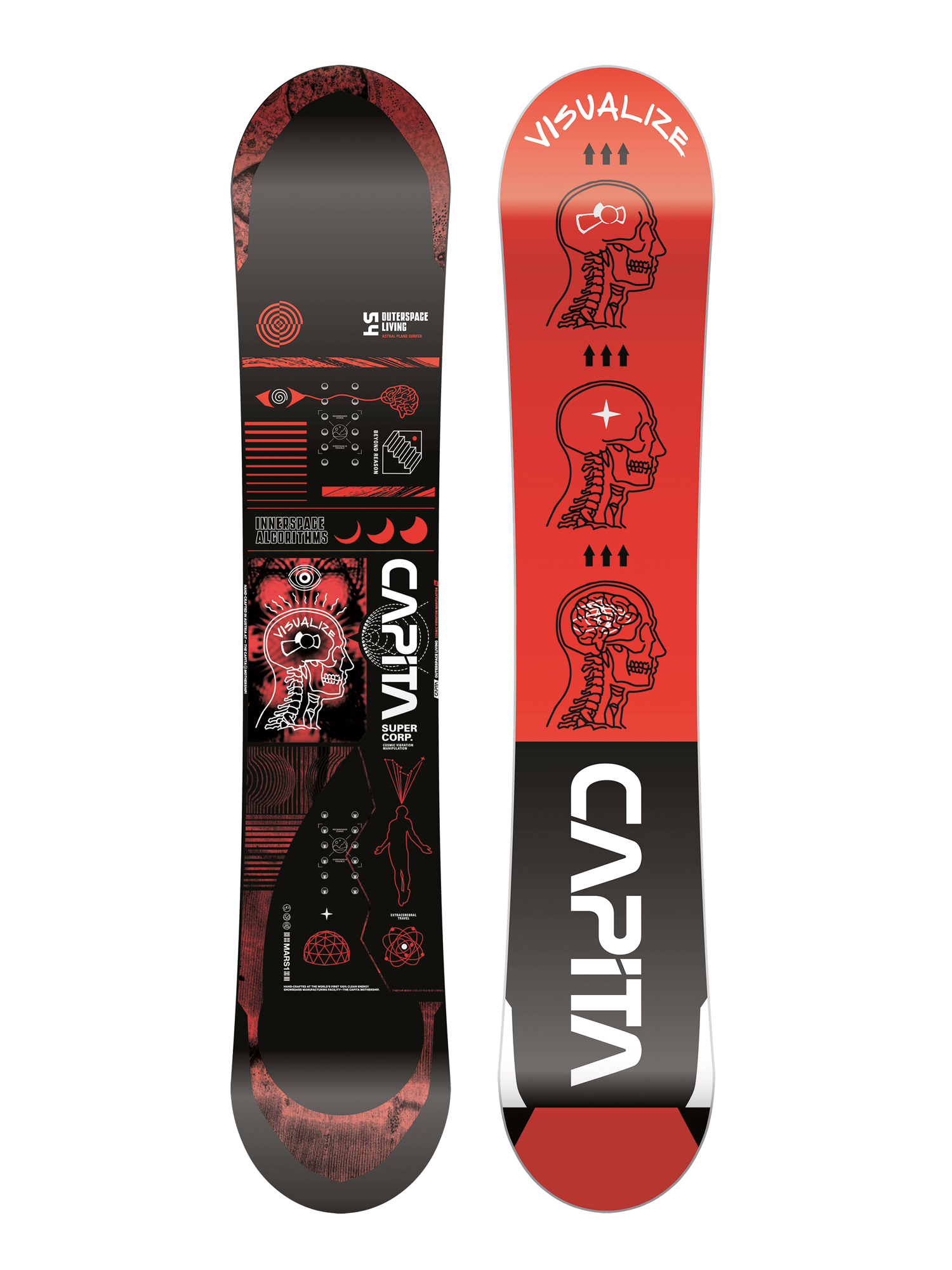Capita Outerspace Living Snowboard (red)