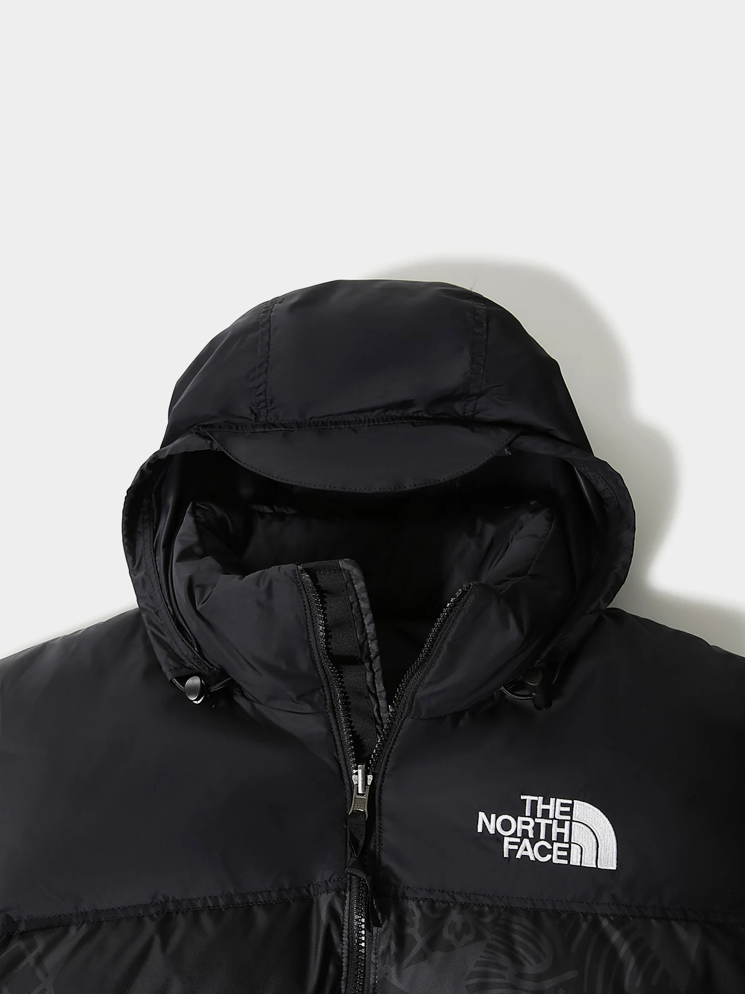 The North Face Print Nuptse Jacket - multicolor (tnf black ic geotonal ...