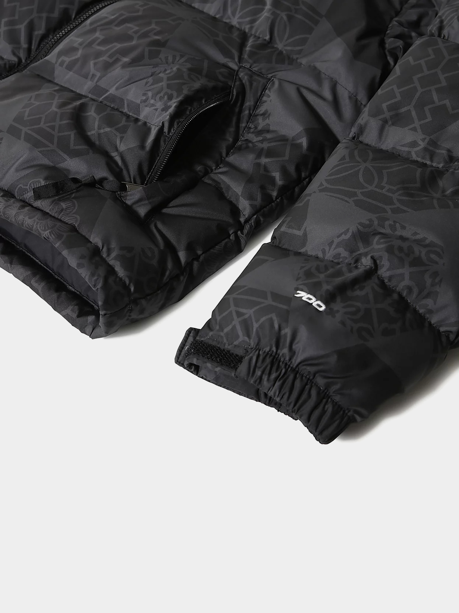 The North Face Print Nuptse Jacket - multicolor (tnf black ic geotonal ...