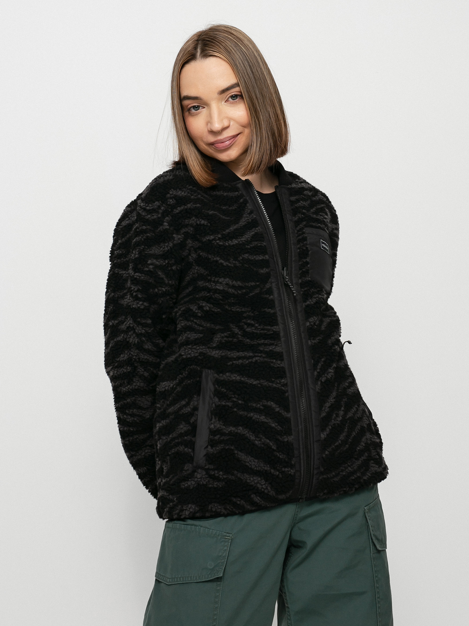 Volcom Reversible Polar Jacke Wmn (white tiger)