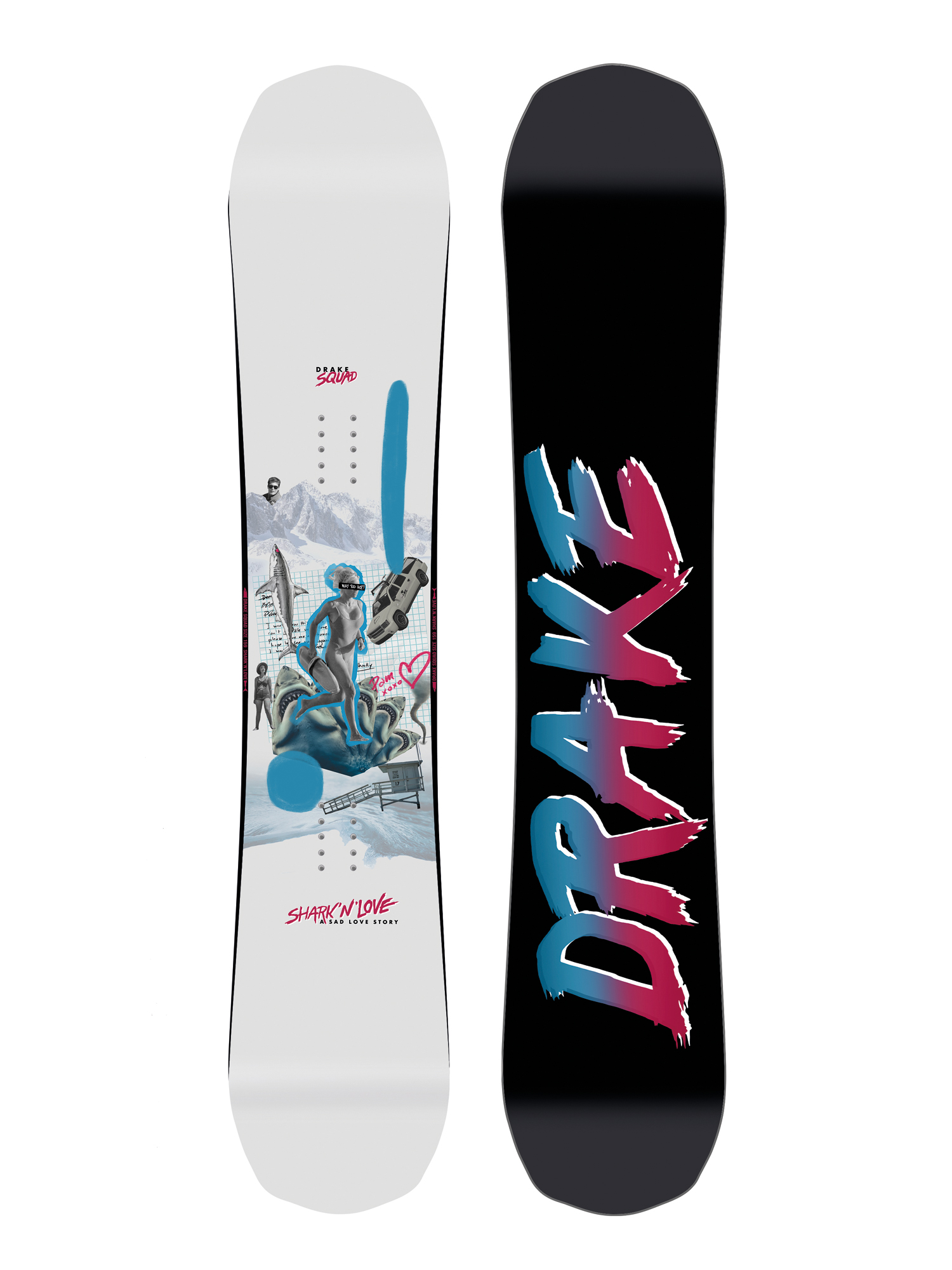 Drake Squad Snowboard - white