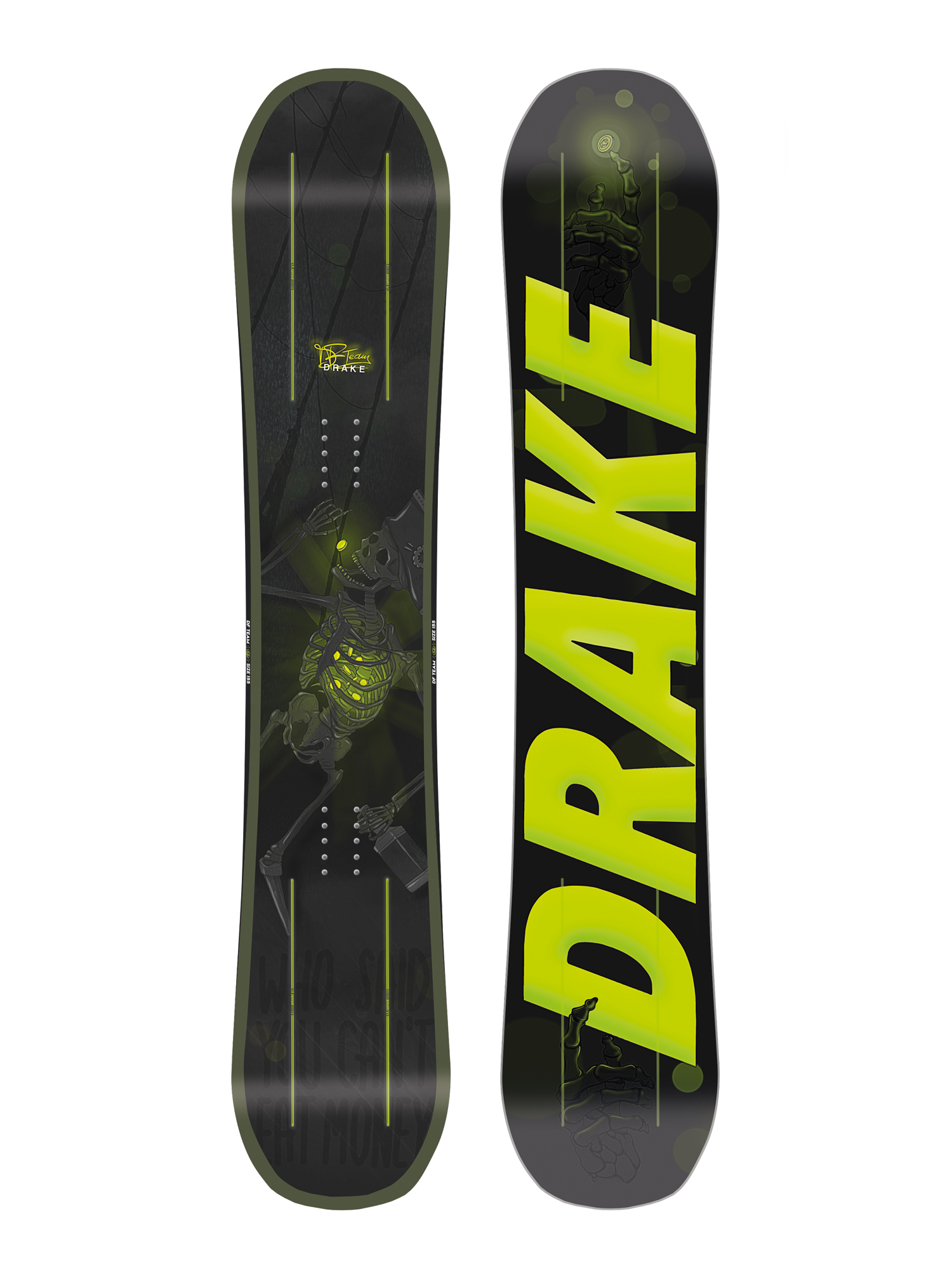 Drake Df Team Snowboard - green