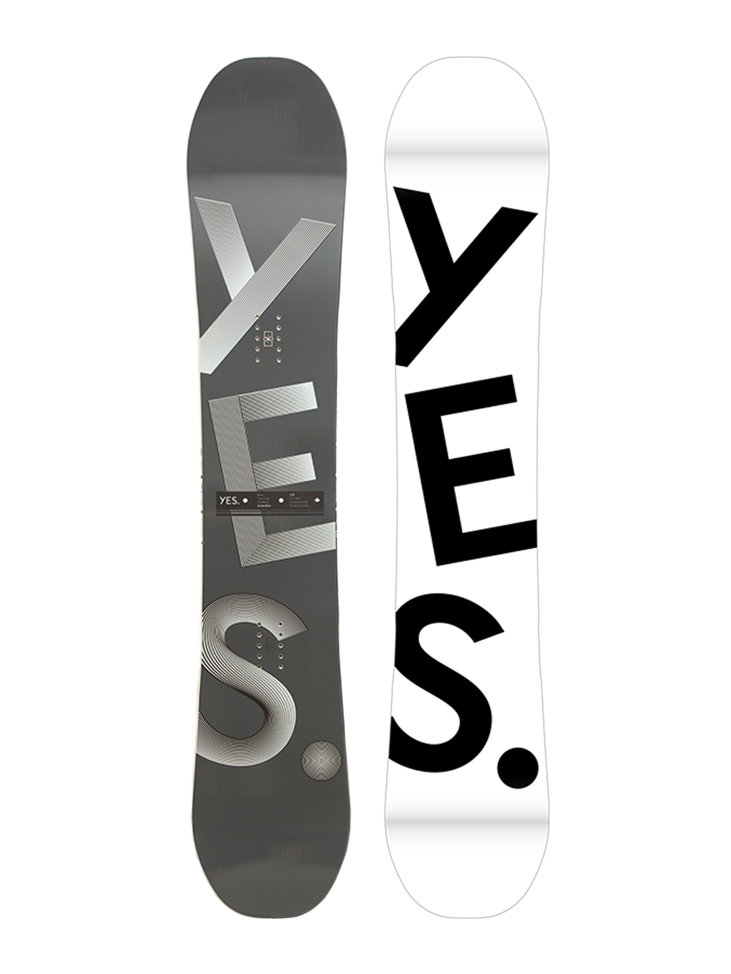 Yes Basic Snowboard - white (white/black)