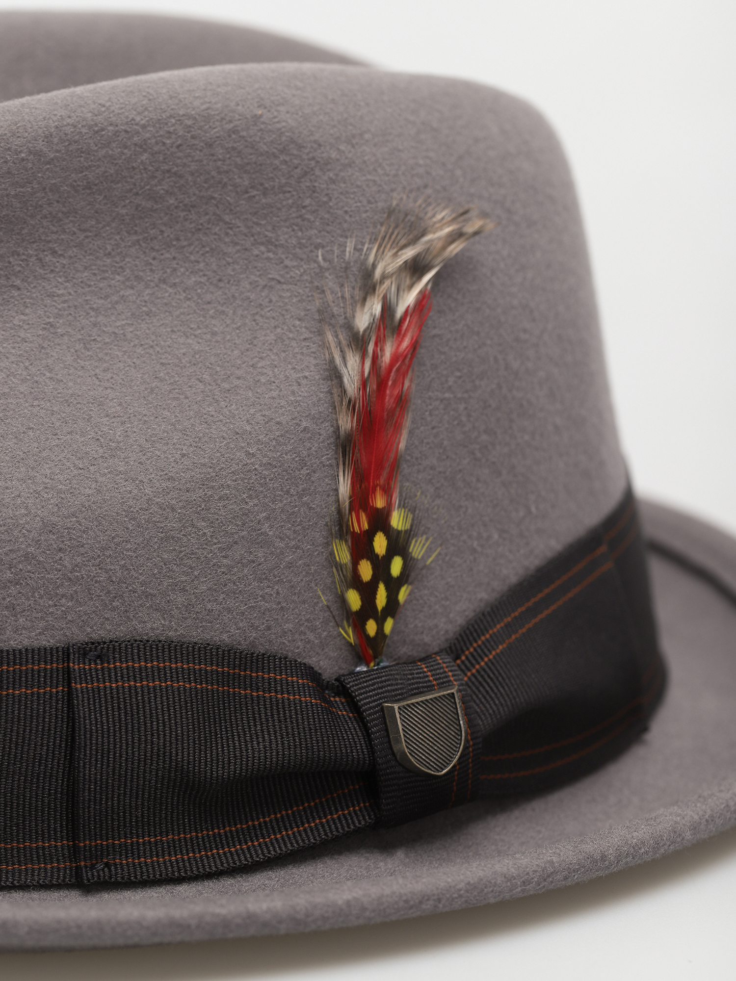 Brixton Gain Fedora Hat - grey (grey/washed black)