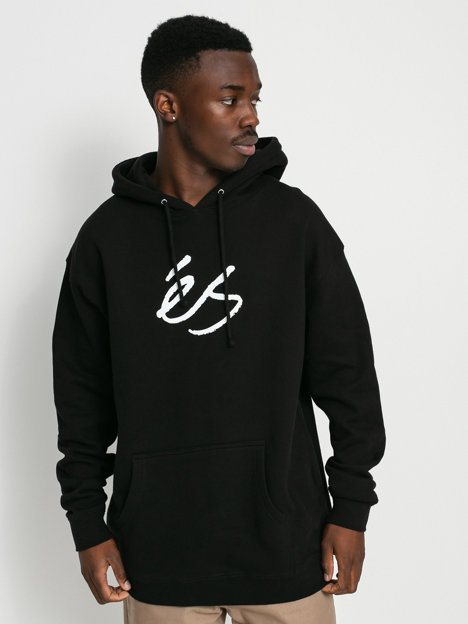eS Es Script Heavyweight HD Hoodie - black (black)