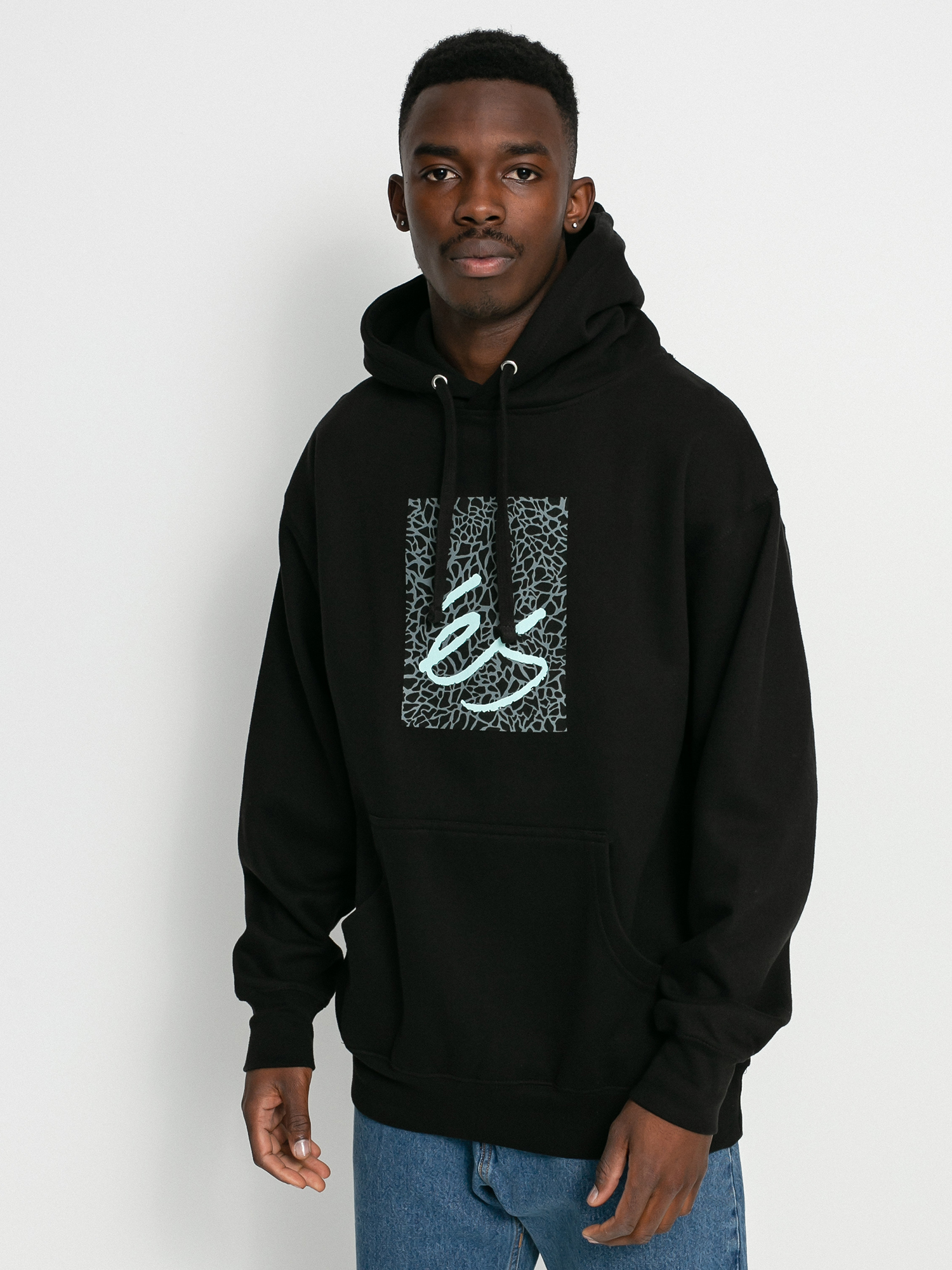 eS Es Elephant Block HD Hoodie - grey (black)