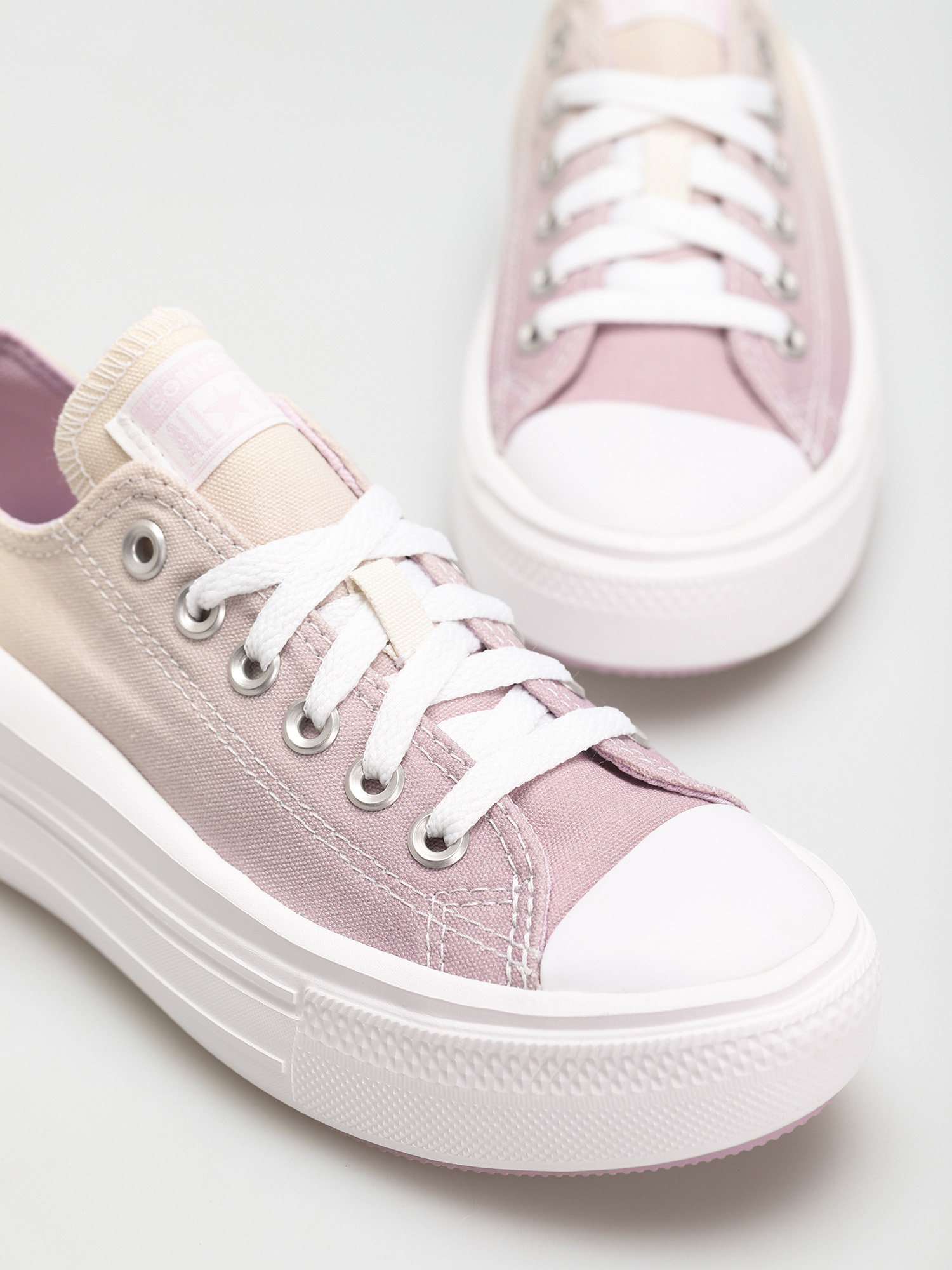 Converse Chuck Taylor All Star Move Ox Shoes (egret/pale amethyst/white)