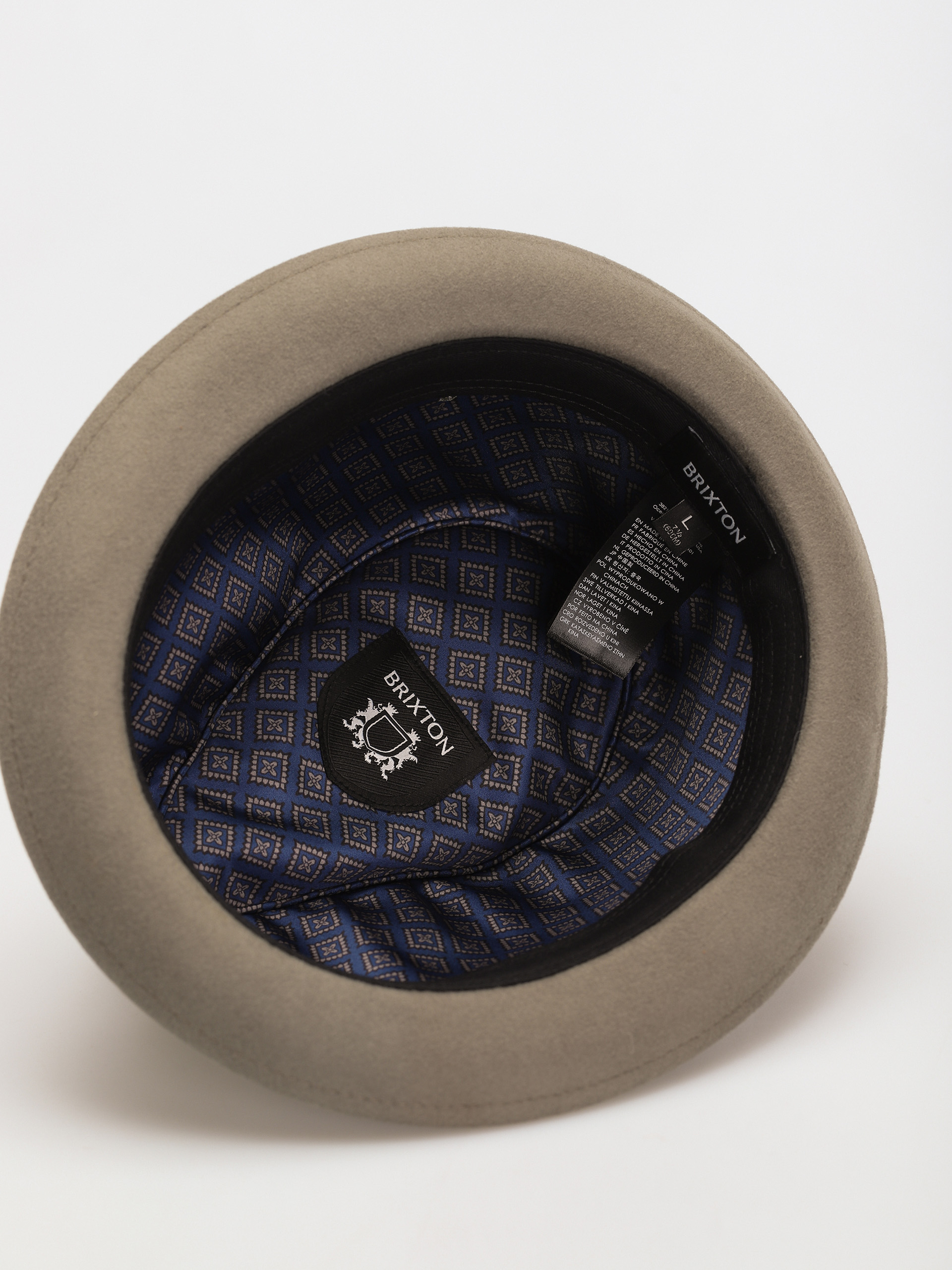 Brixton Gain Fedora Hat (mermaid/military olive)