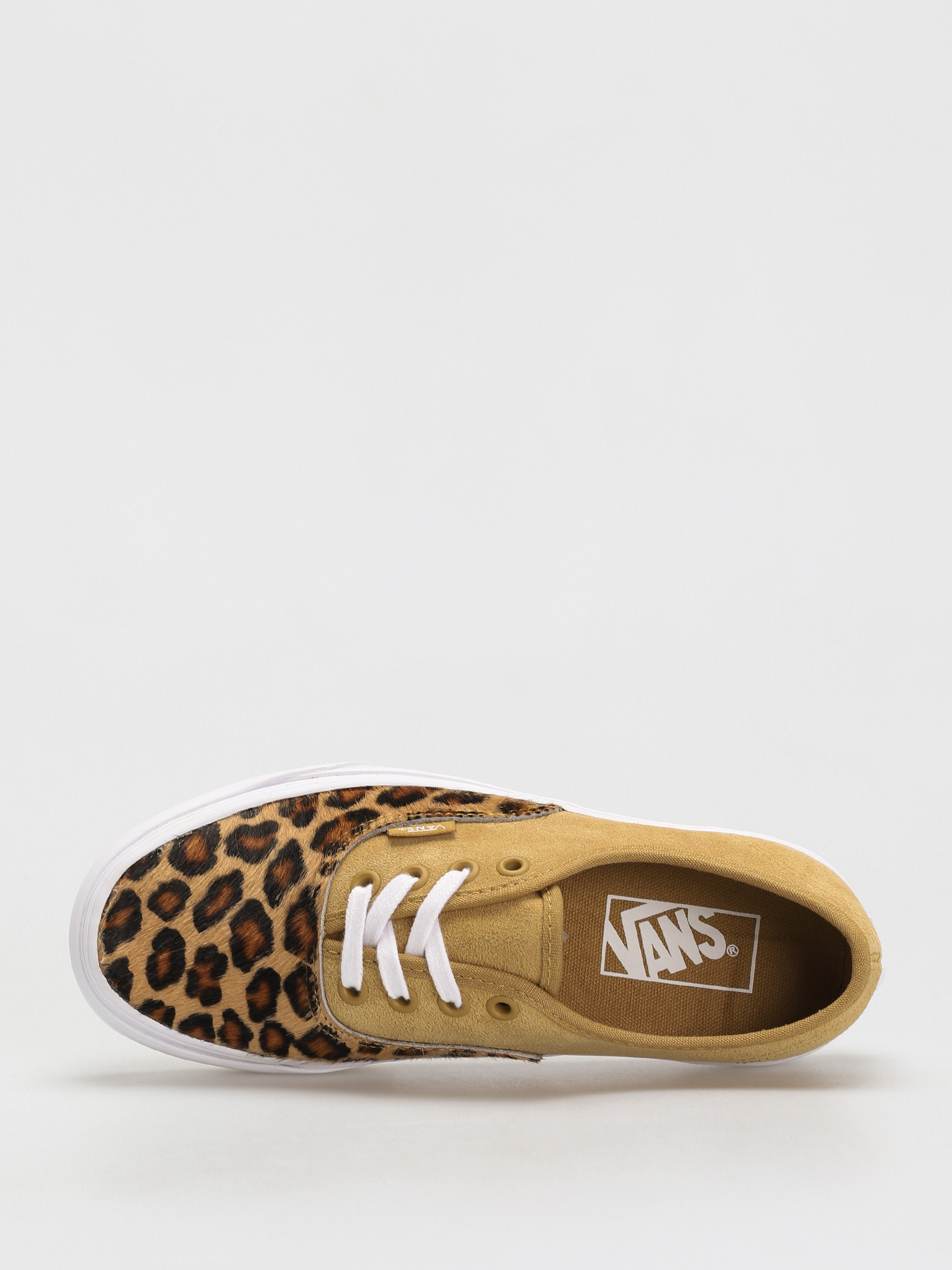 Vans Authentic Shoes (soft suede/mustard gold/leopard)