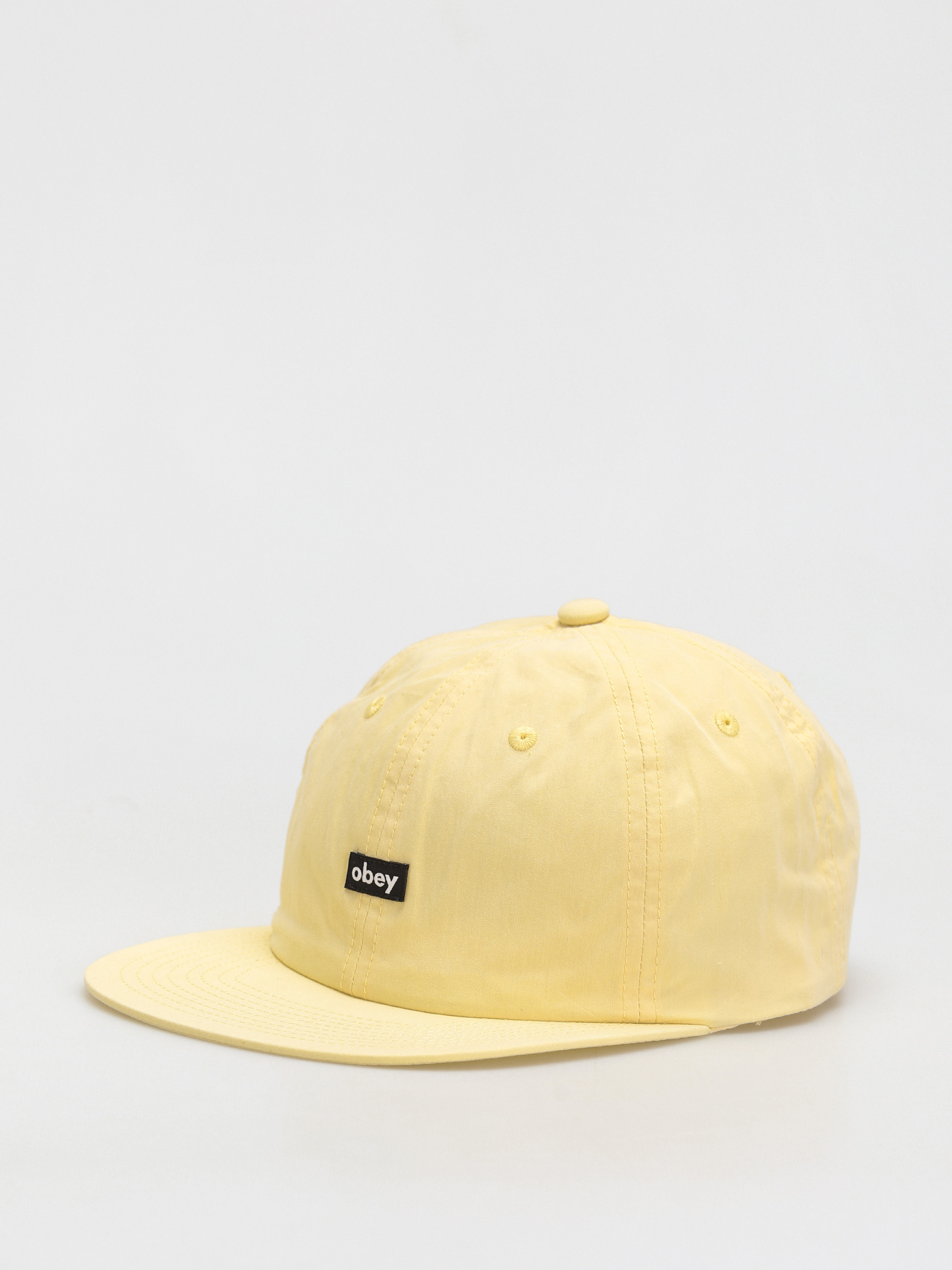 OBEY Lowercase 6 Panel Cap - yellow (butter)
