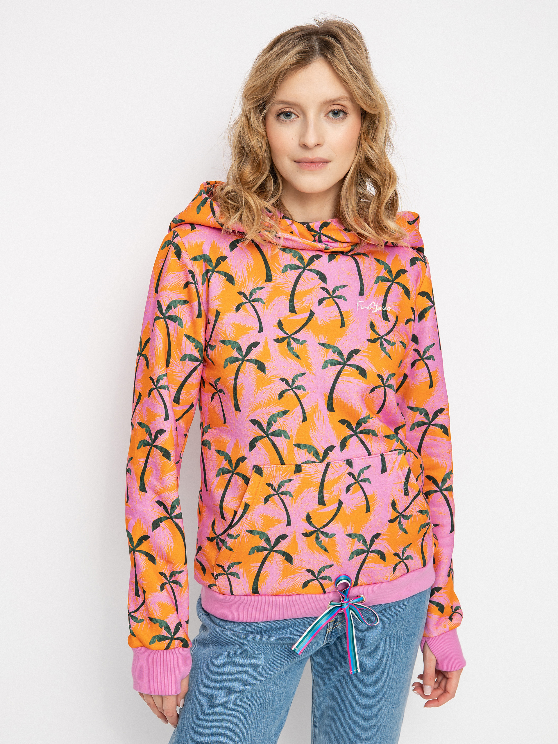 Femi Stories Rum HD Hoodie Wmn - pink (opr)