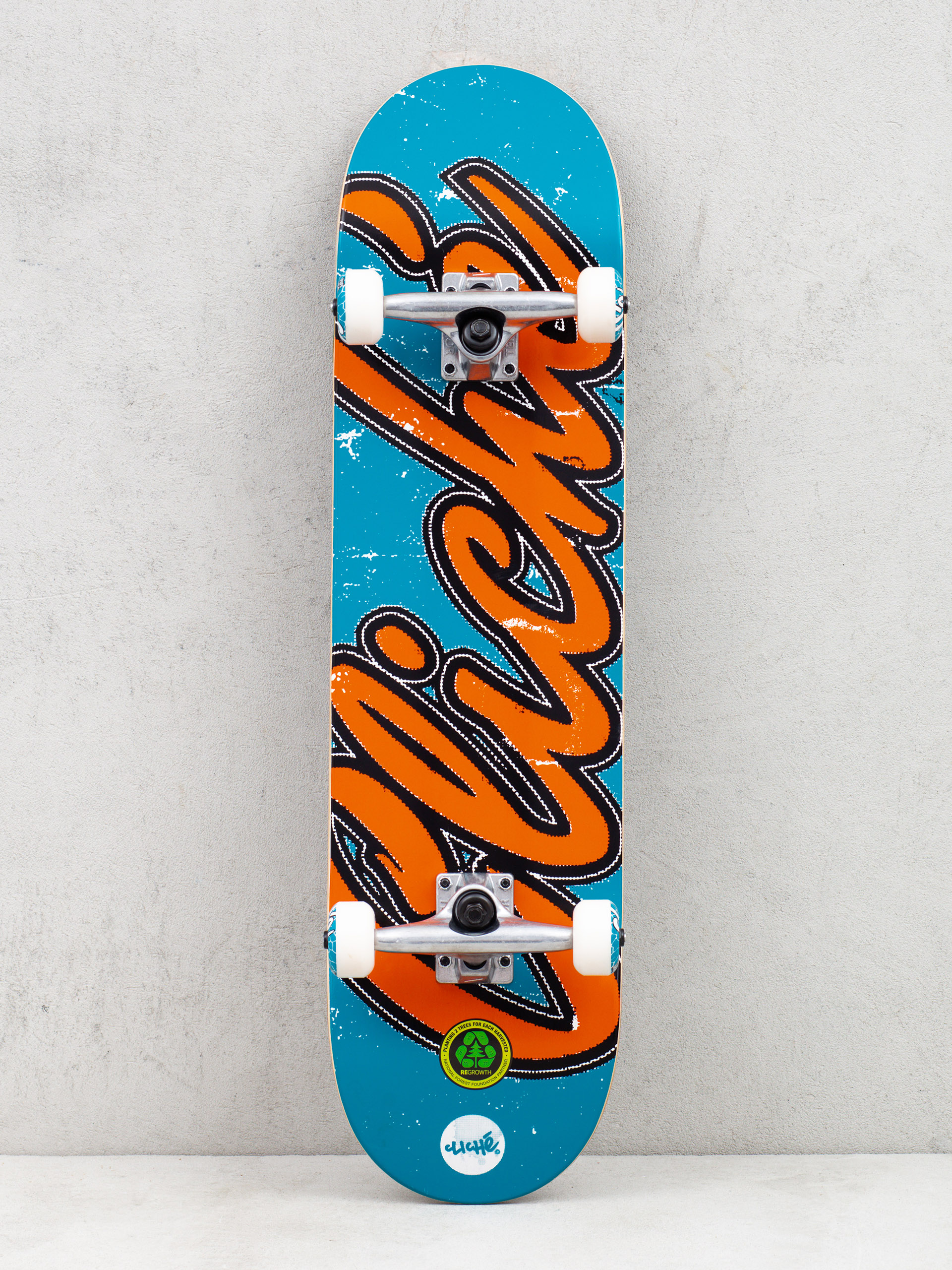 Cliche Old Logo Skateboard - blue (blue/orange)