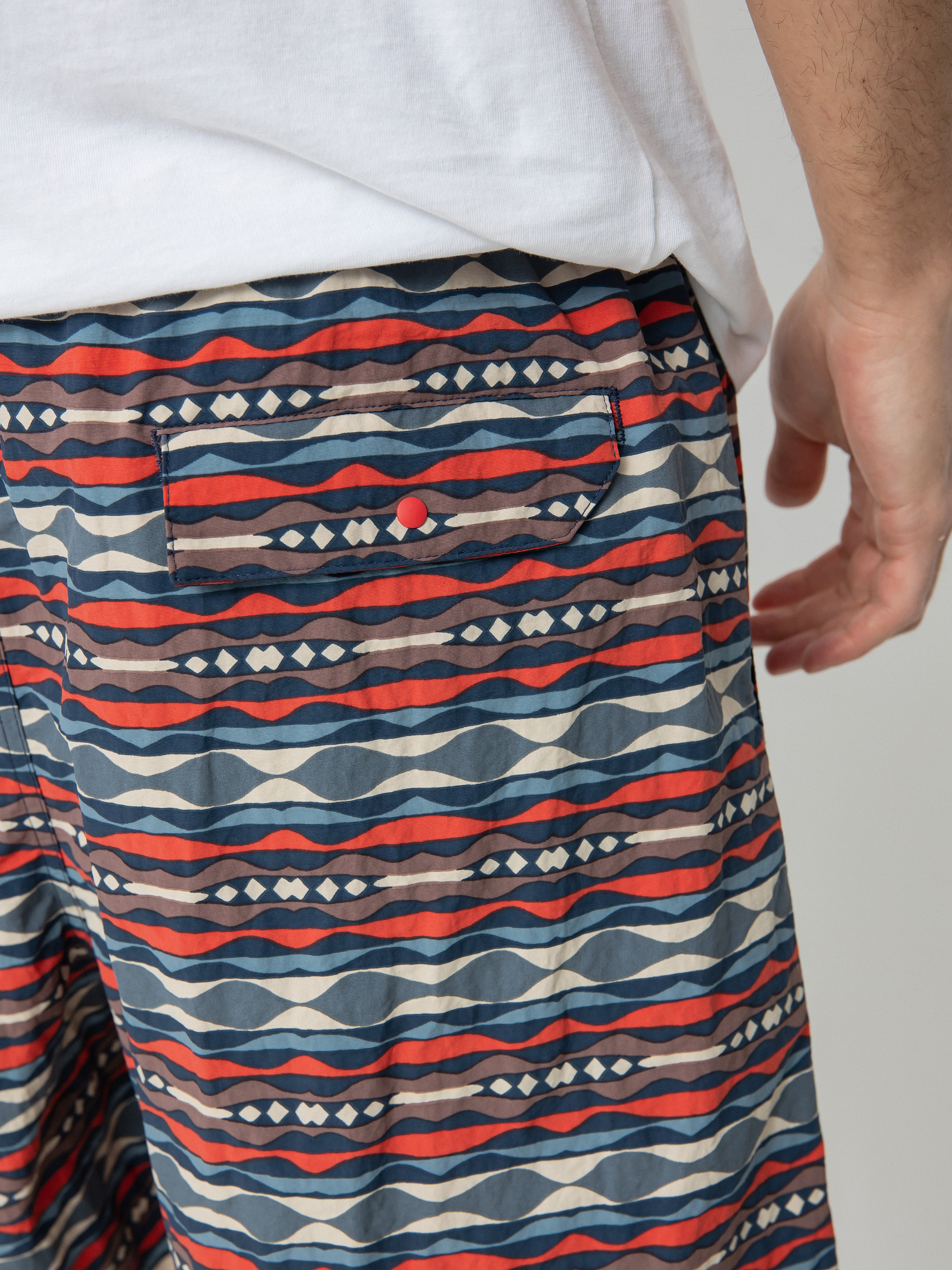 Patagonia Baggies Longs 7 in Shorts (coast highway multi sumac red)