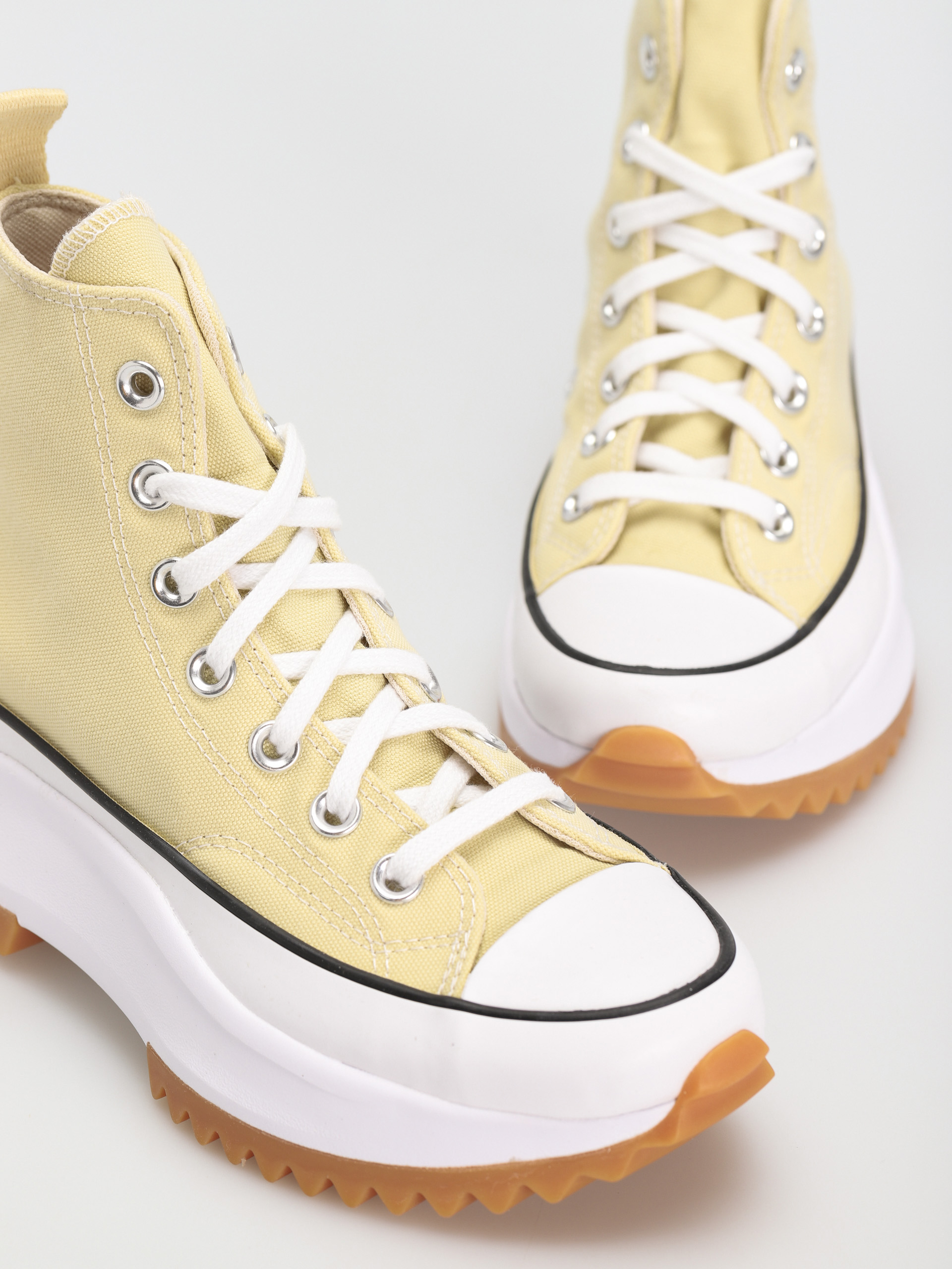 Converse Run Star Hike Hi Shoes (lemon drop/black/white)