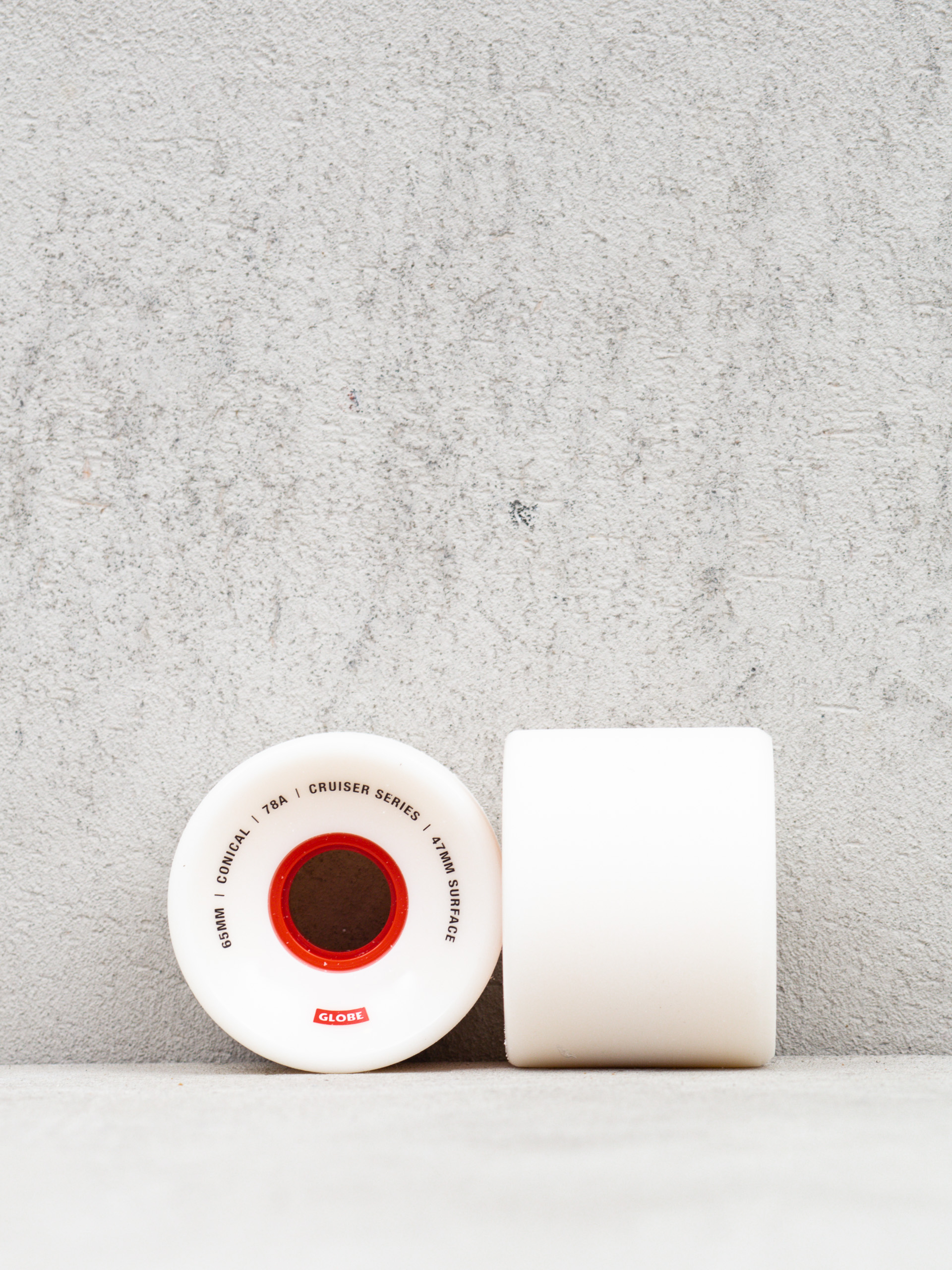 Globe Conical Cruiser Wheels - white (white/red)