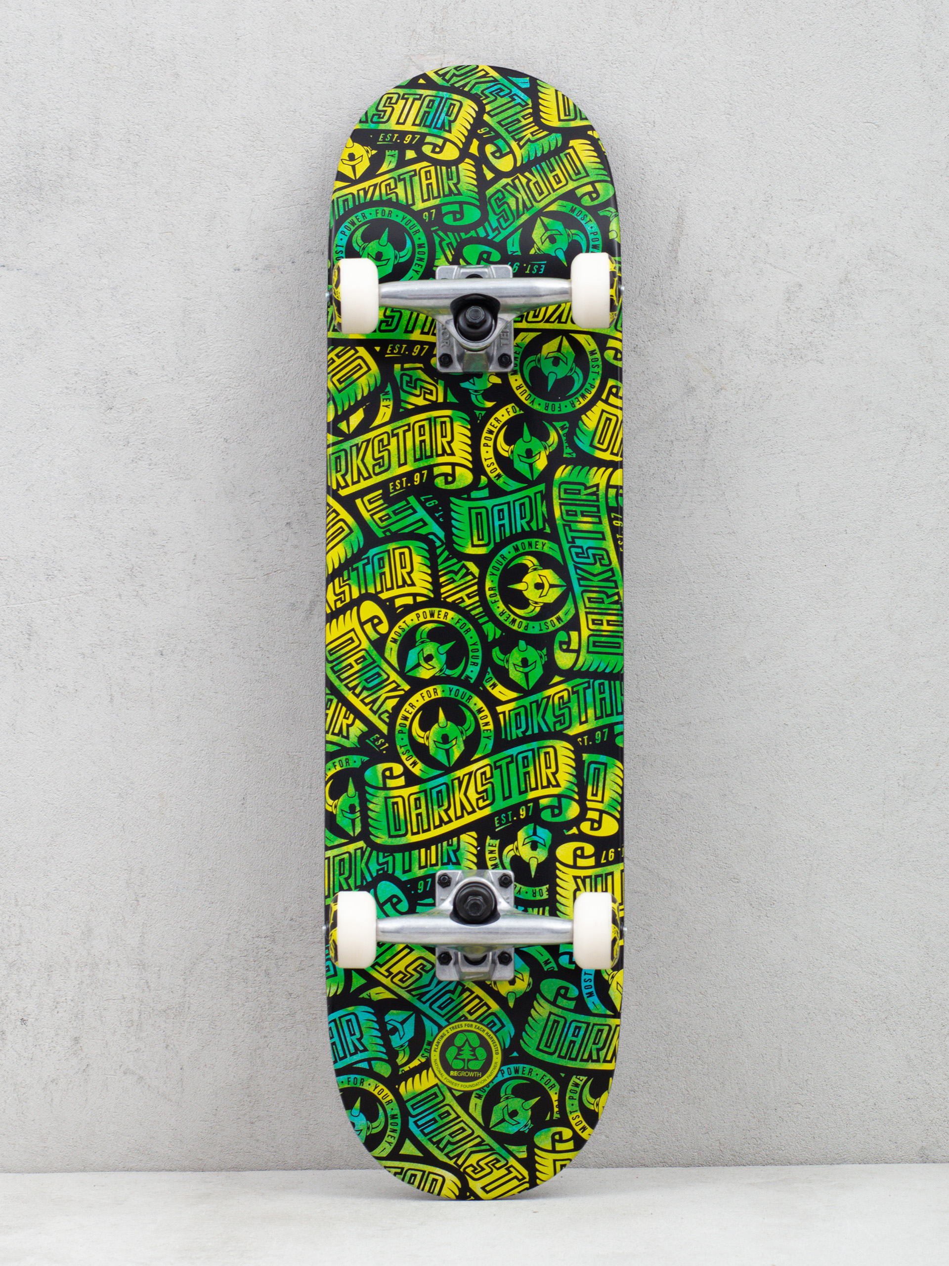 Darkstar Slap Skateboard - green (black/geen/yellow)
