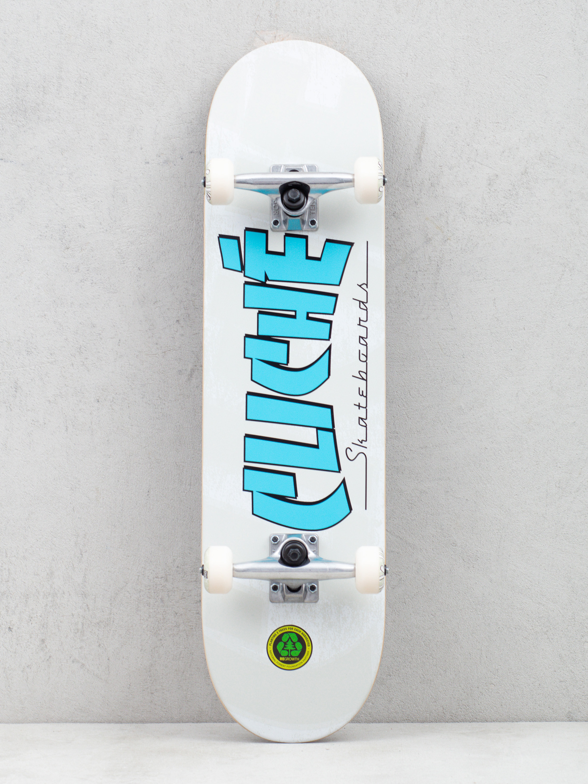 Cliche Banco Skateboard - white (blue/white)