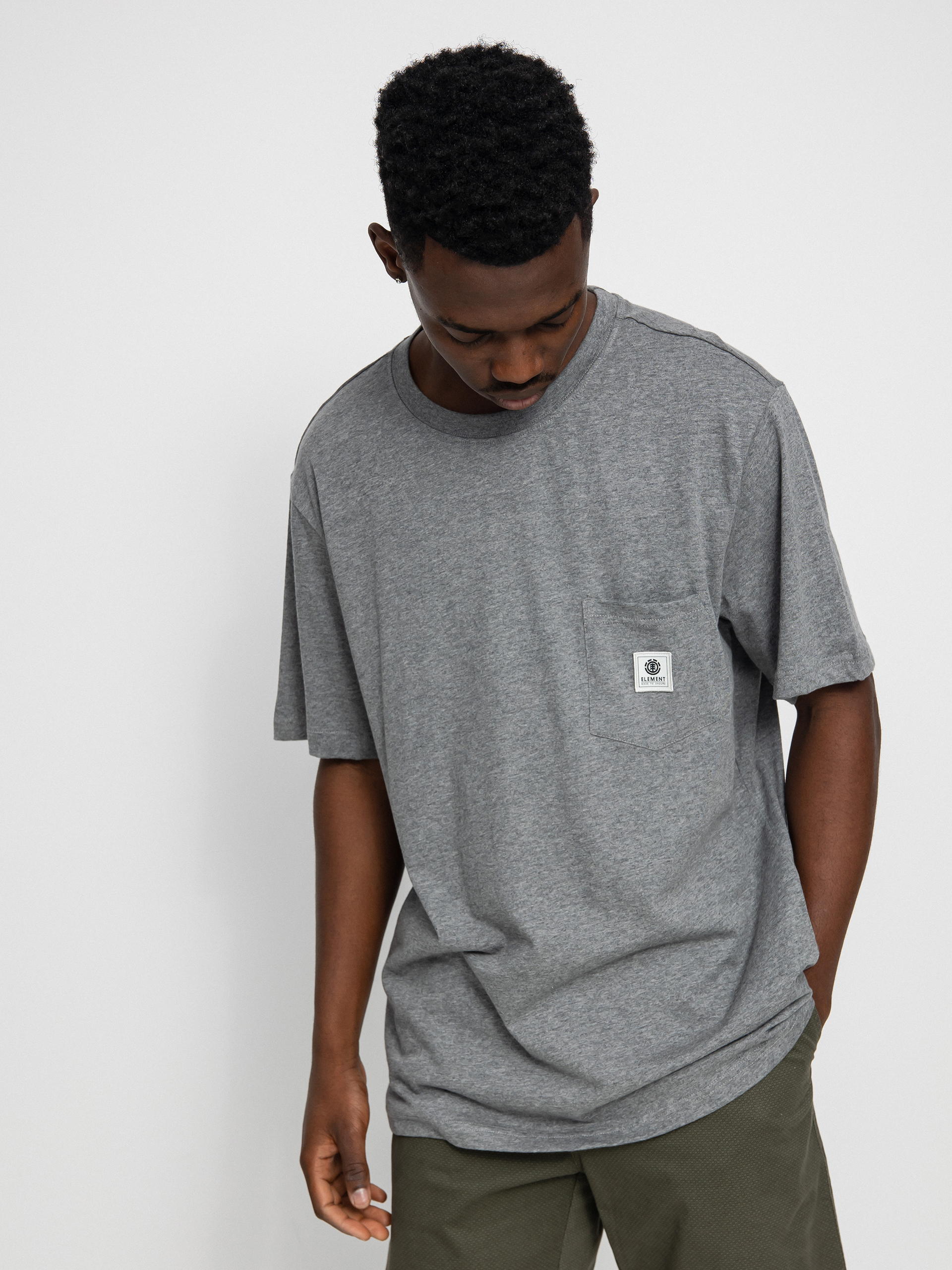 Element Basic Pocket Label T-shirt - grey (grey heather)