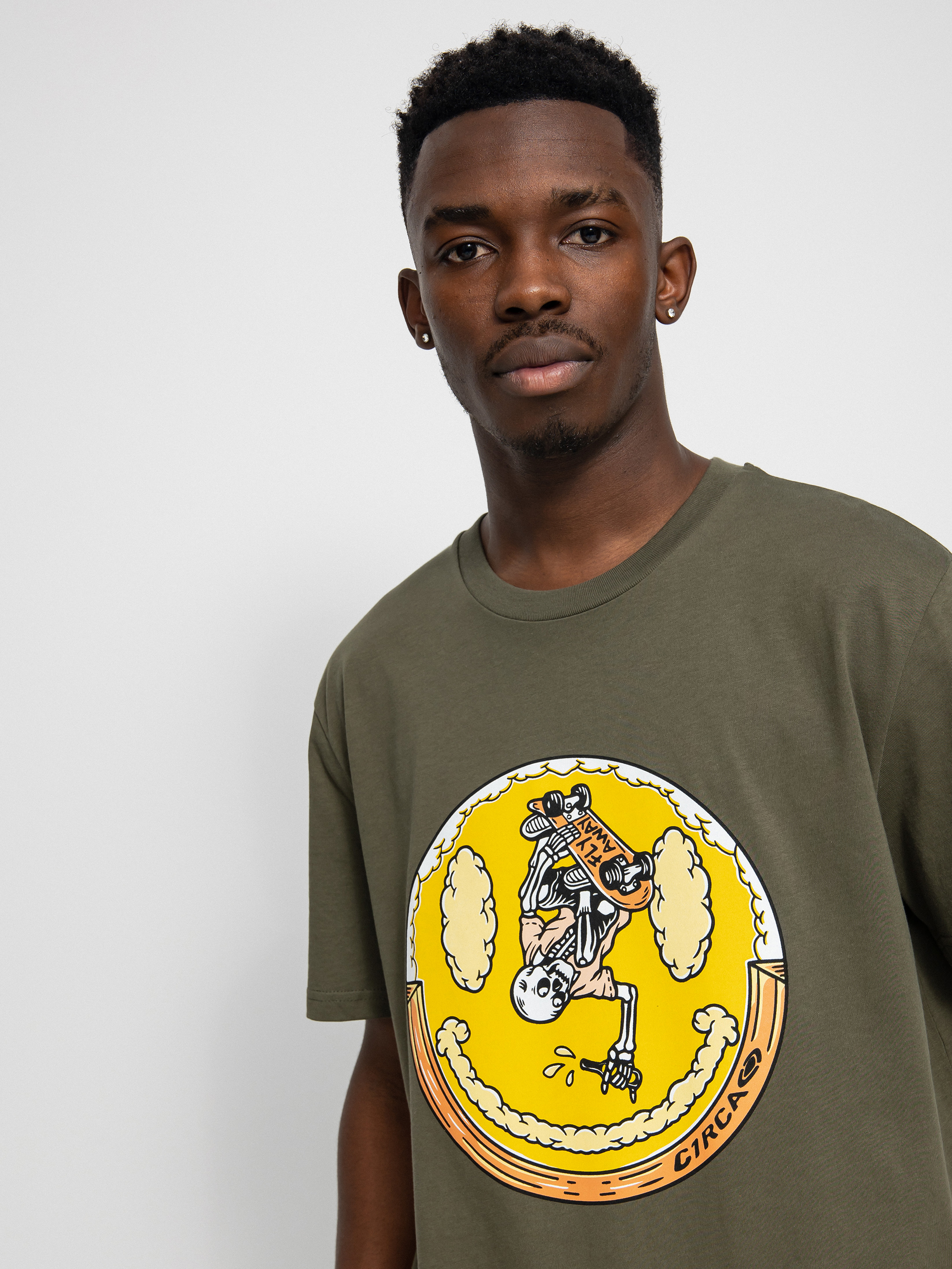 Circa Clouds T-shirt (military green)