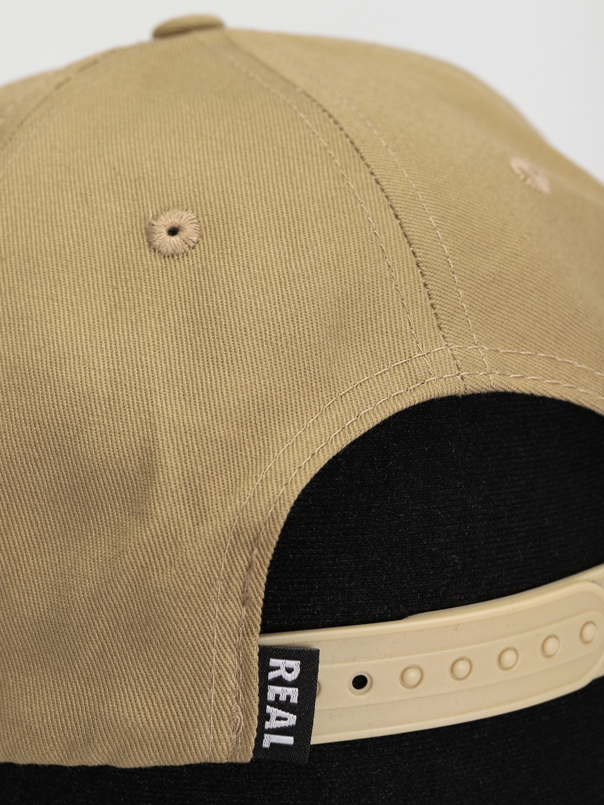 Real Adj Lower Snapback Lt Cap (khaki/black)