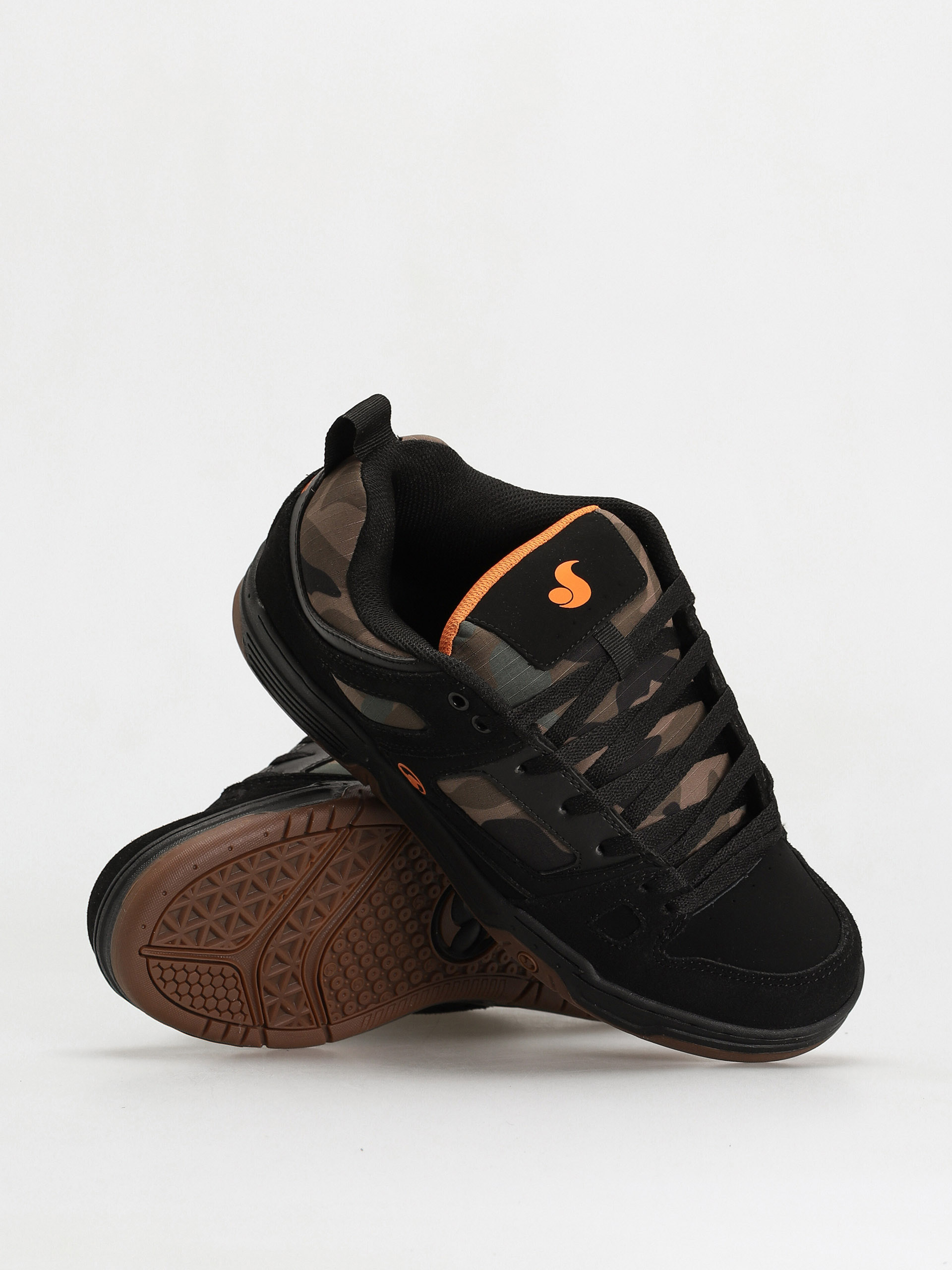 DVS Gambol Shoes (black camo orange nubuck)