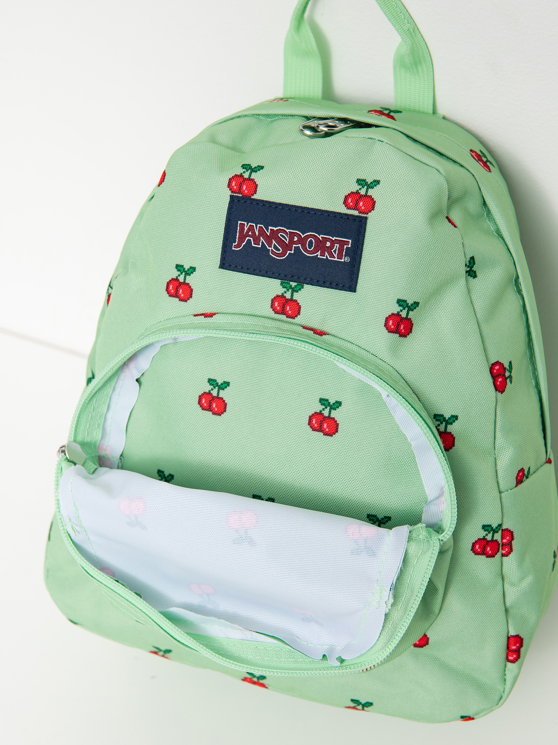 JanSport Half Pint Backpack (8 bit cherries)