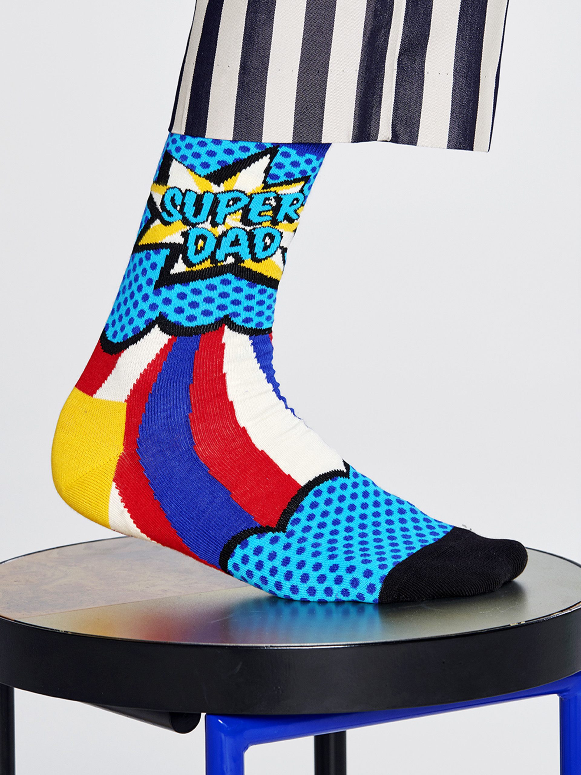 Happy Socks Super Dad Socks blue multi