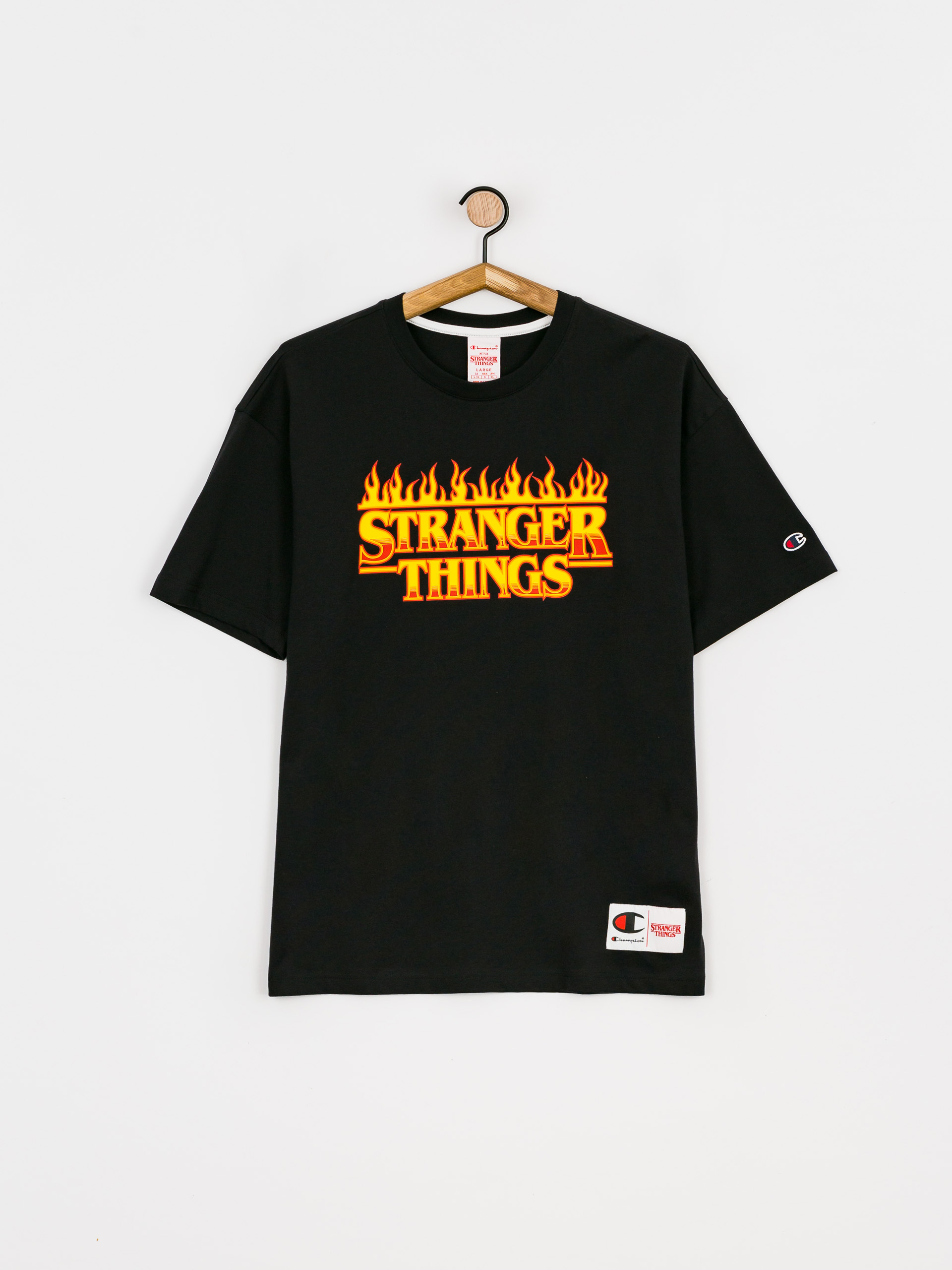 Champion X Stranger Things Crewneck T-Shirt 217791 T-shirt - black (nbk)