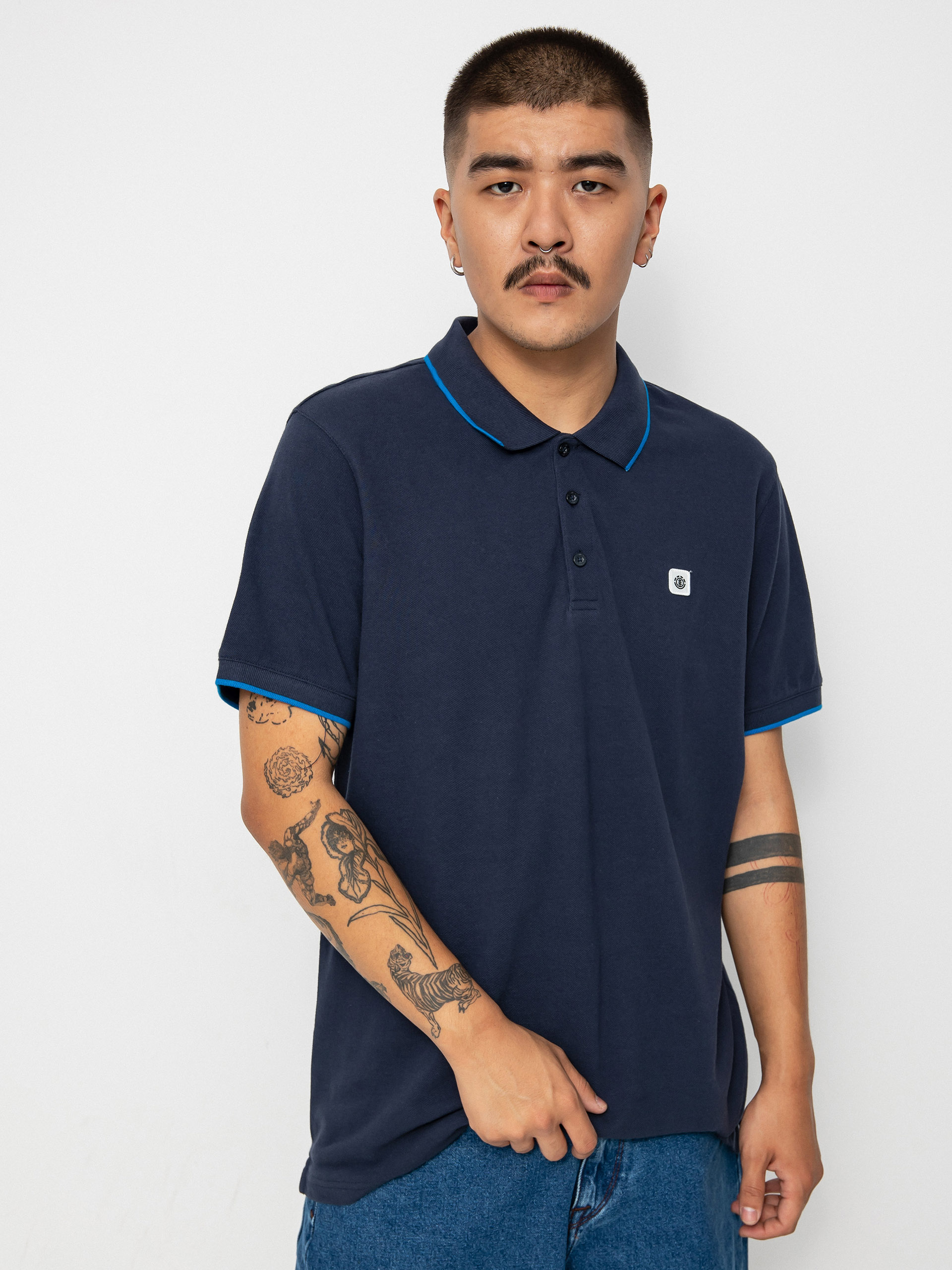 Element Freddie Polo t-shirt - navy blue (eclipse navy)