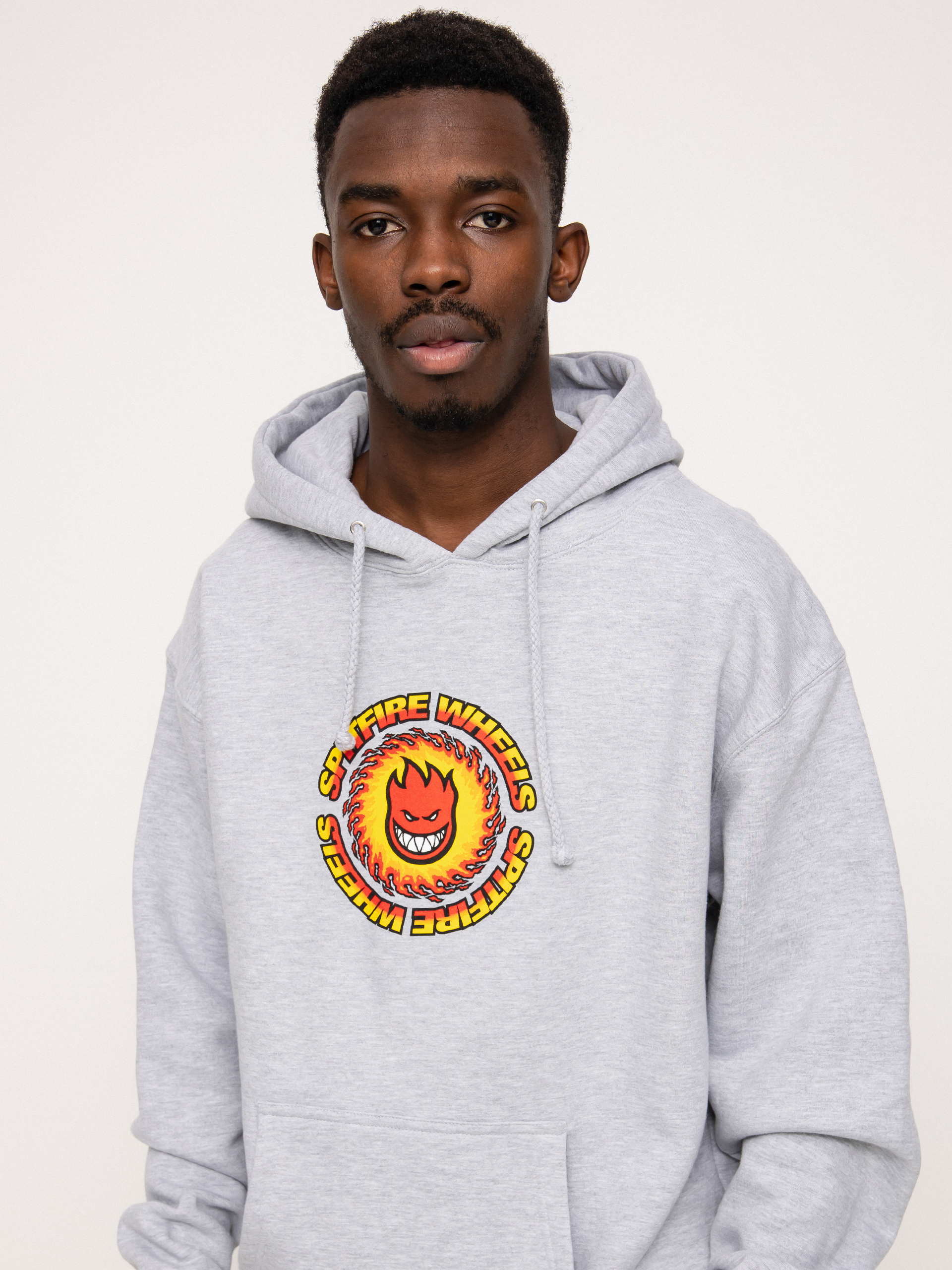 Spitfire Og Fireball HD Hoodie - grey (grey heather)