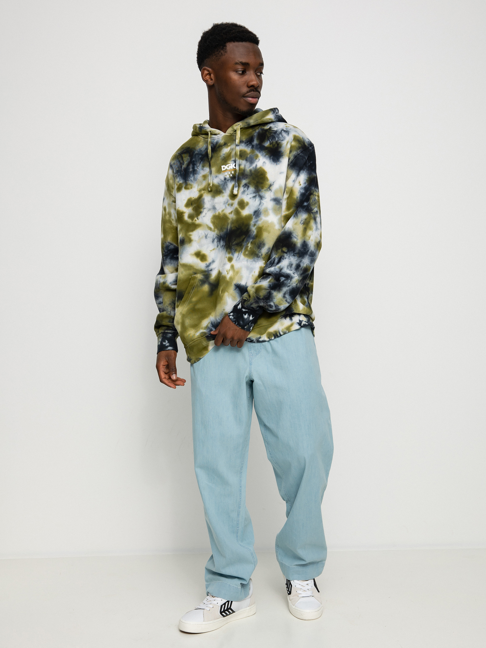 DGK Low Drip Custom HD Hoodie - green (camo wash)