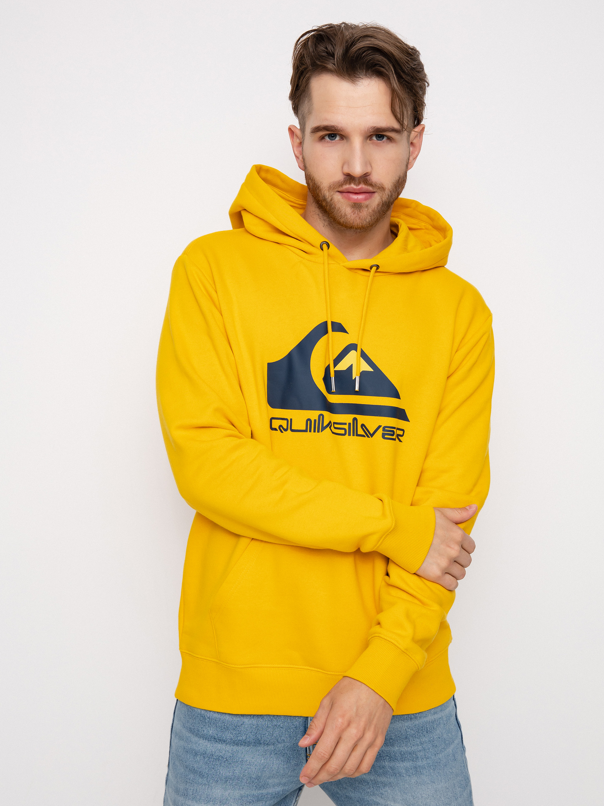 Quiksilver Big Logo HD Hoodie - yellow (golden rod)