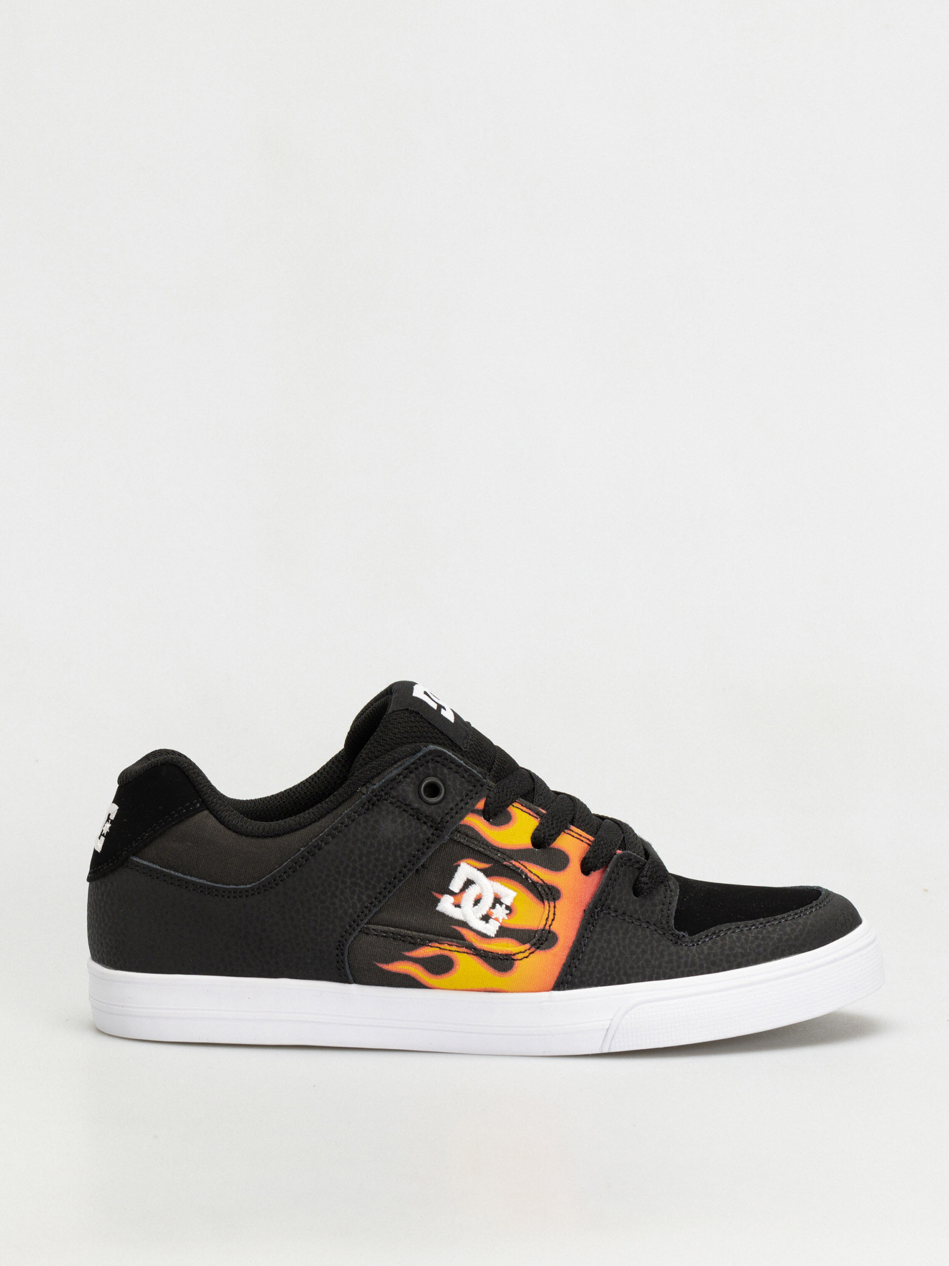 DC Pure JR Kids shoes - black (black/flames)