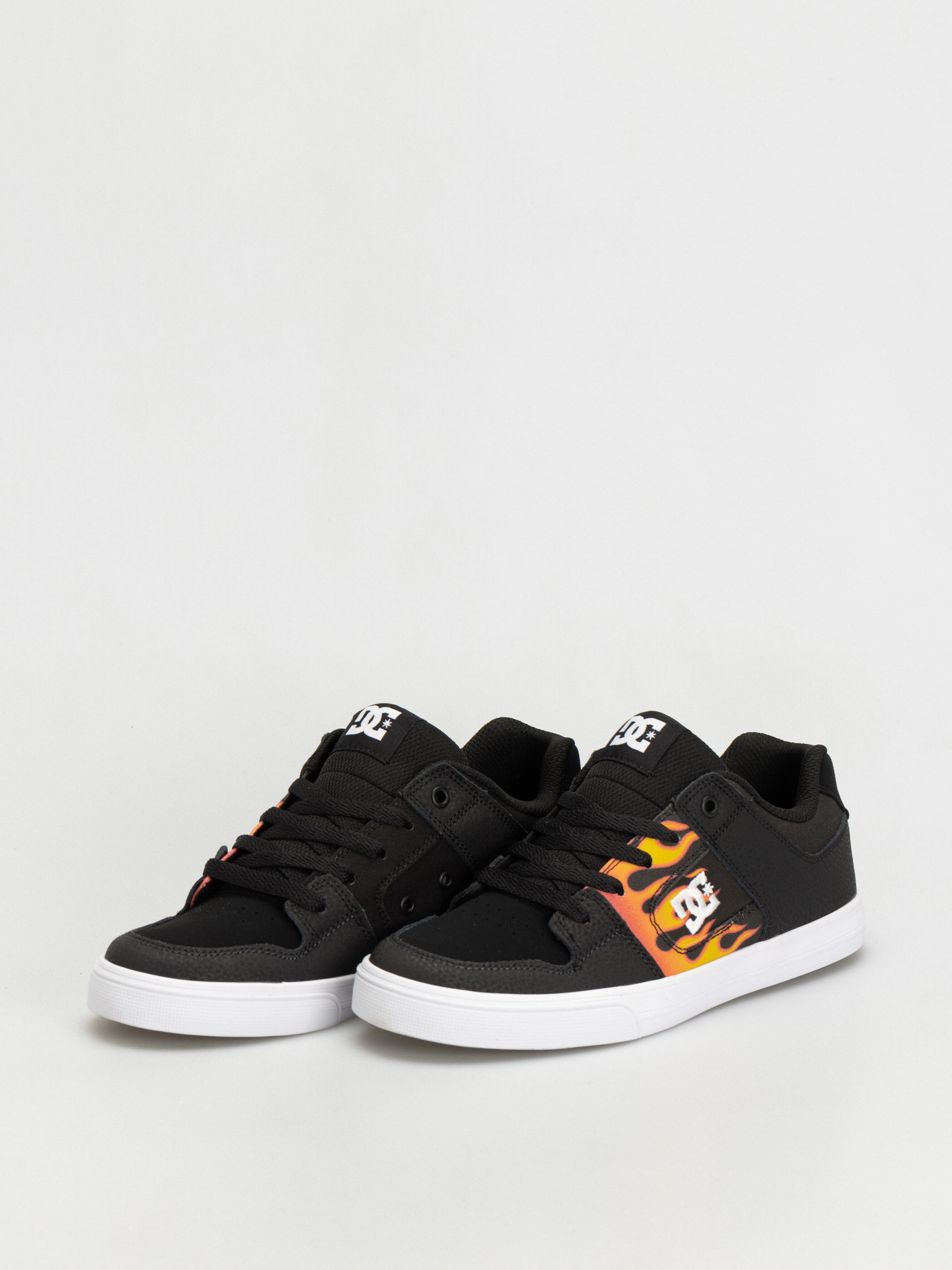 DC Pure JR Kids shoes - black (black/flames)