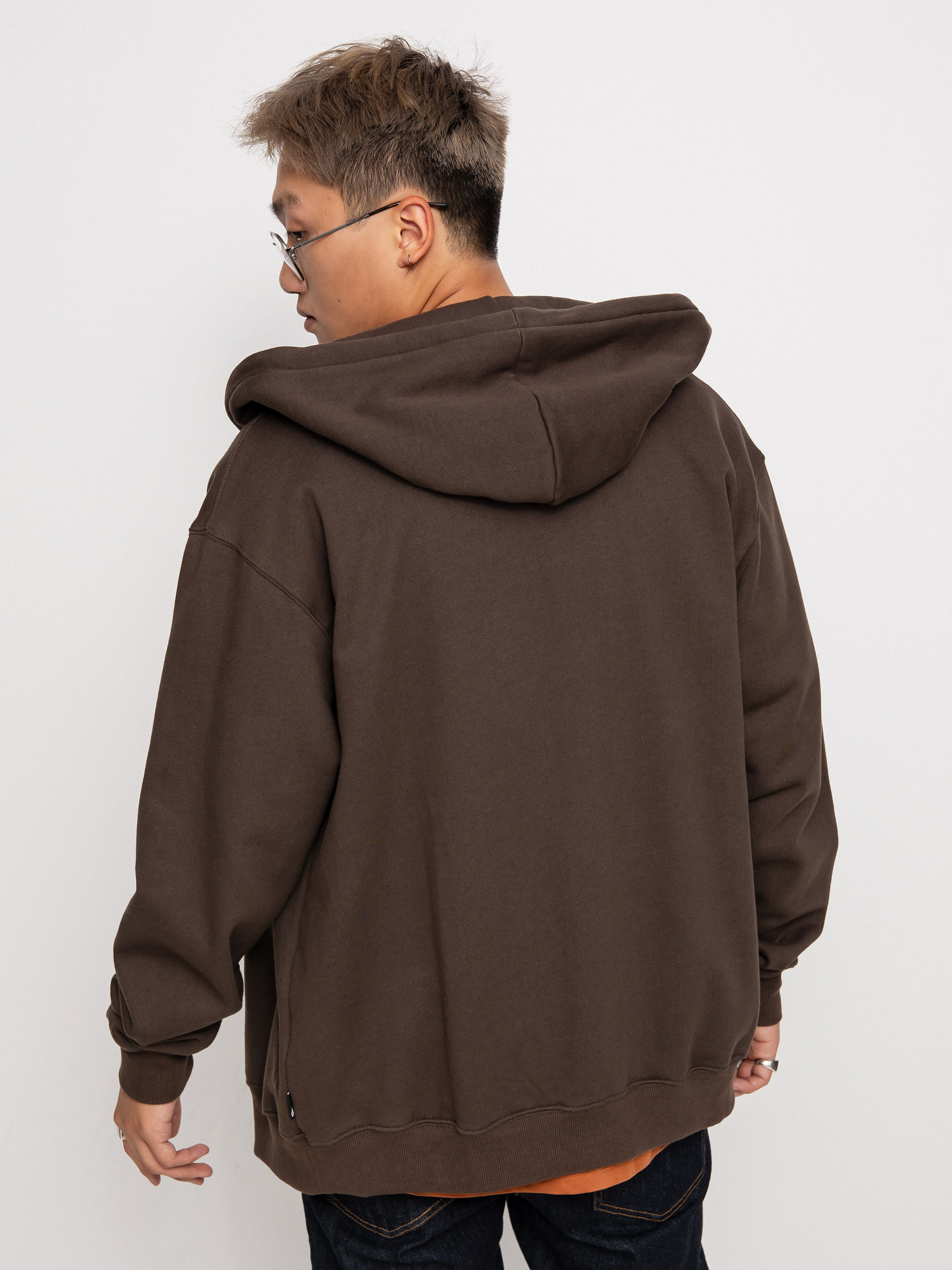 Volcom Sngl Stn Zip Sweatshirt (dark brown)