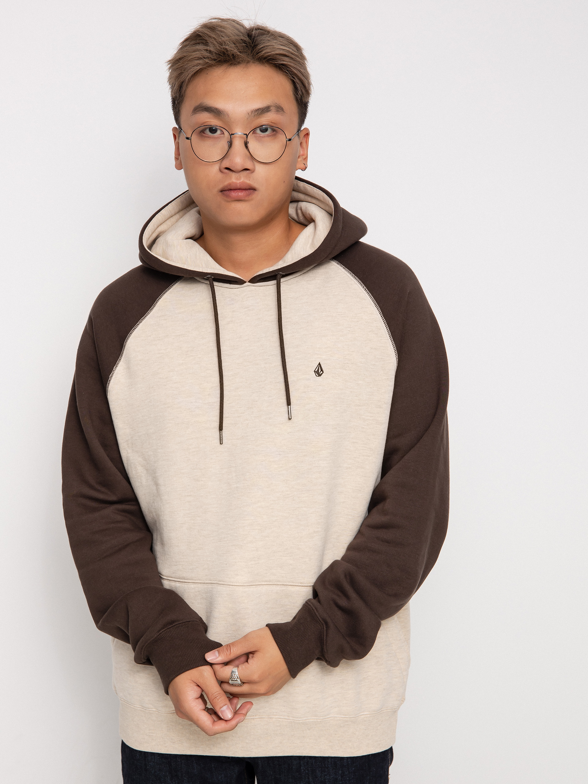 Volcom Homak HD Hoodie - brown, beige (whitecap grey)