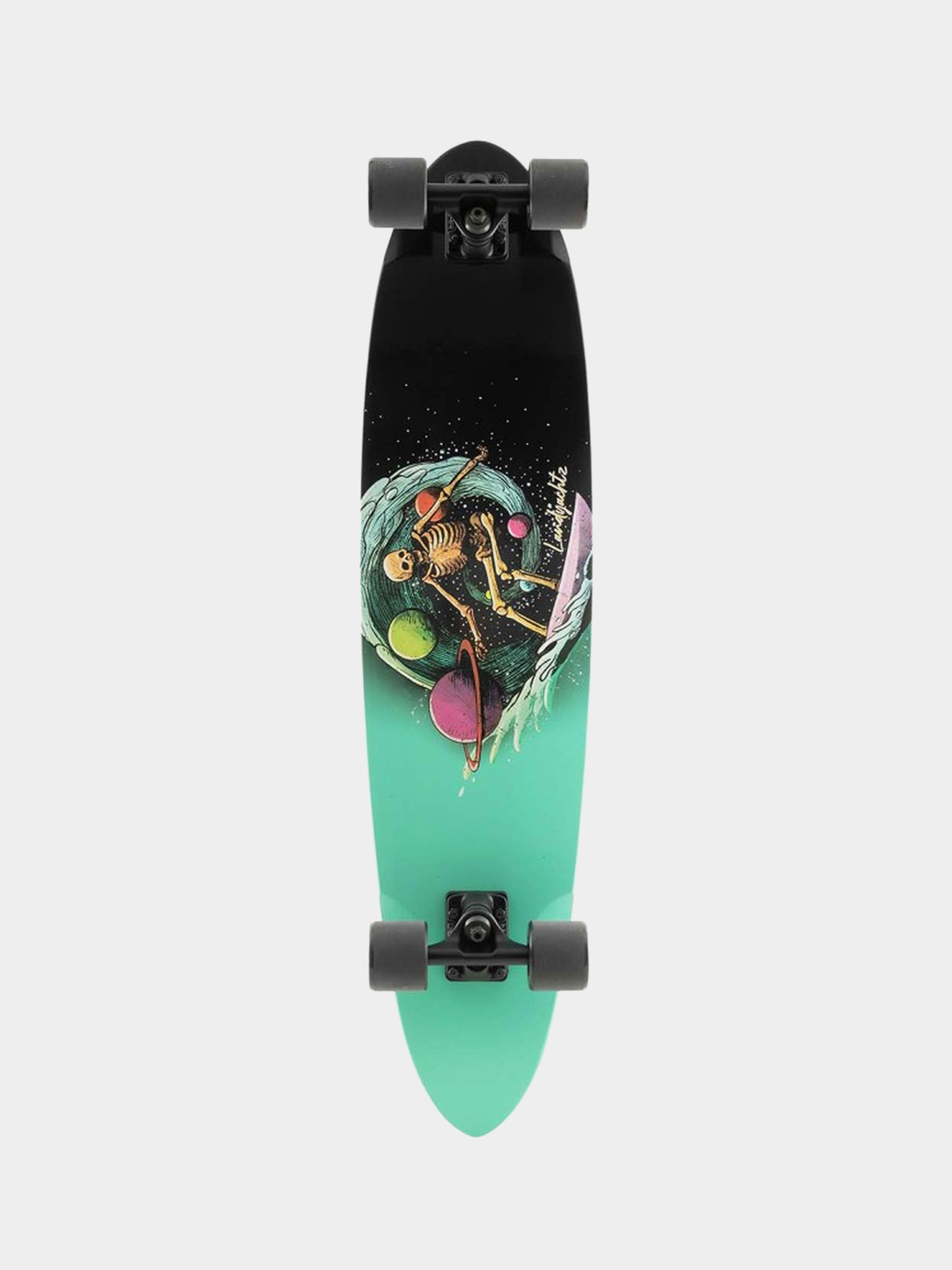 Landyachtz Dipper Surfing Longboard - black (skeleton)