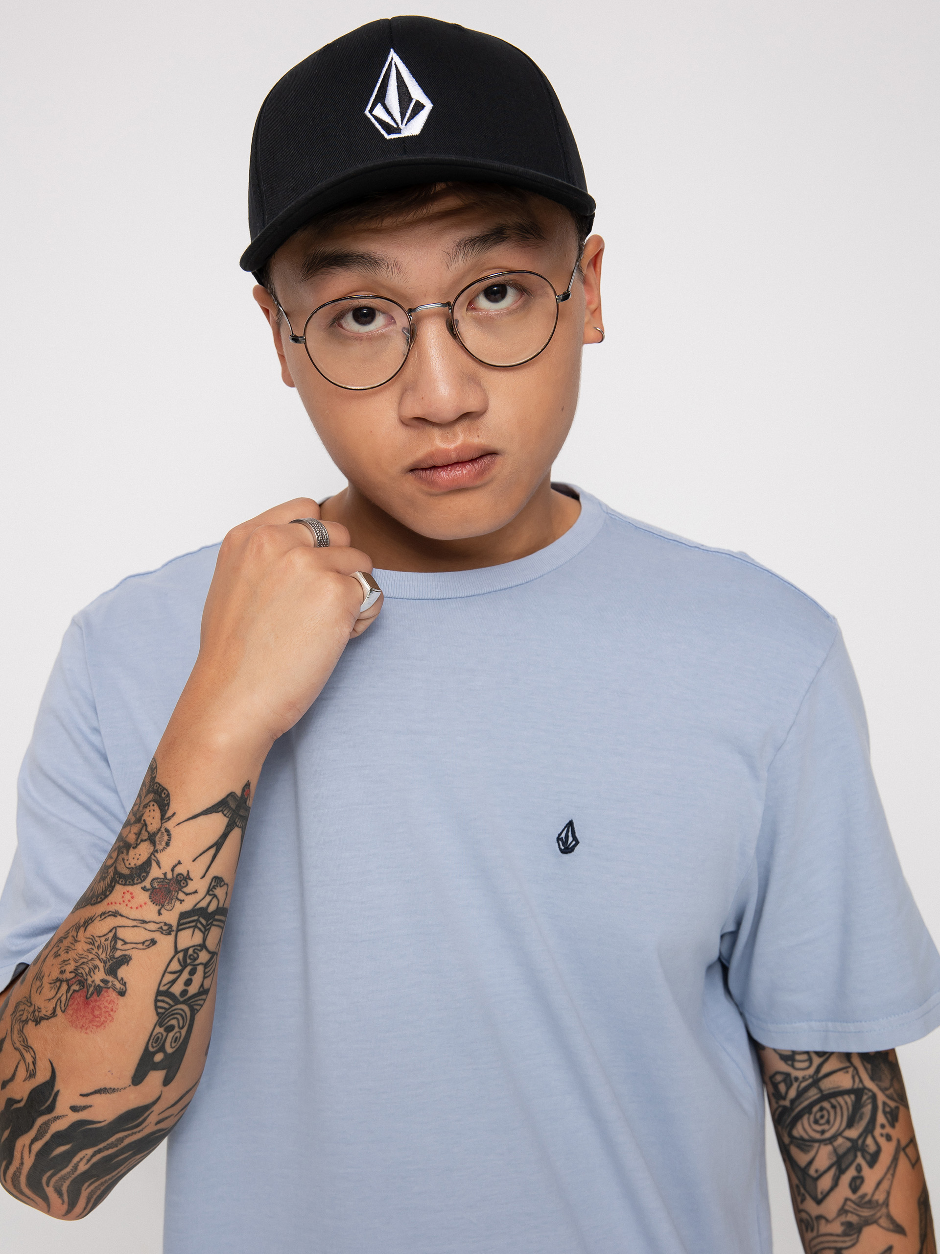 Volcom Solid Stone Emb T-shirt (purple haze)