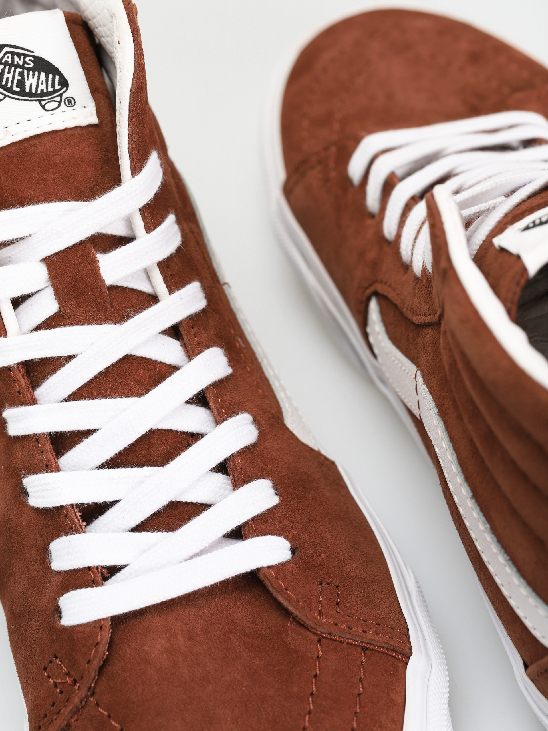 Vans Sk8 Hi Shoes (pig suede tortoise shell)