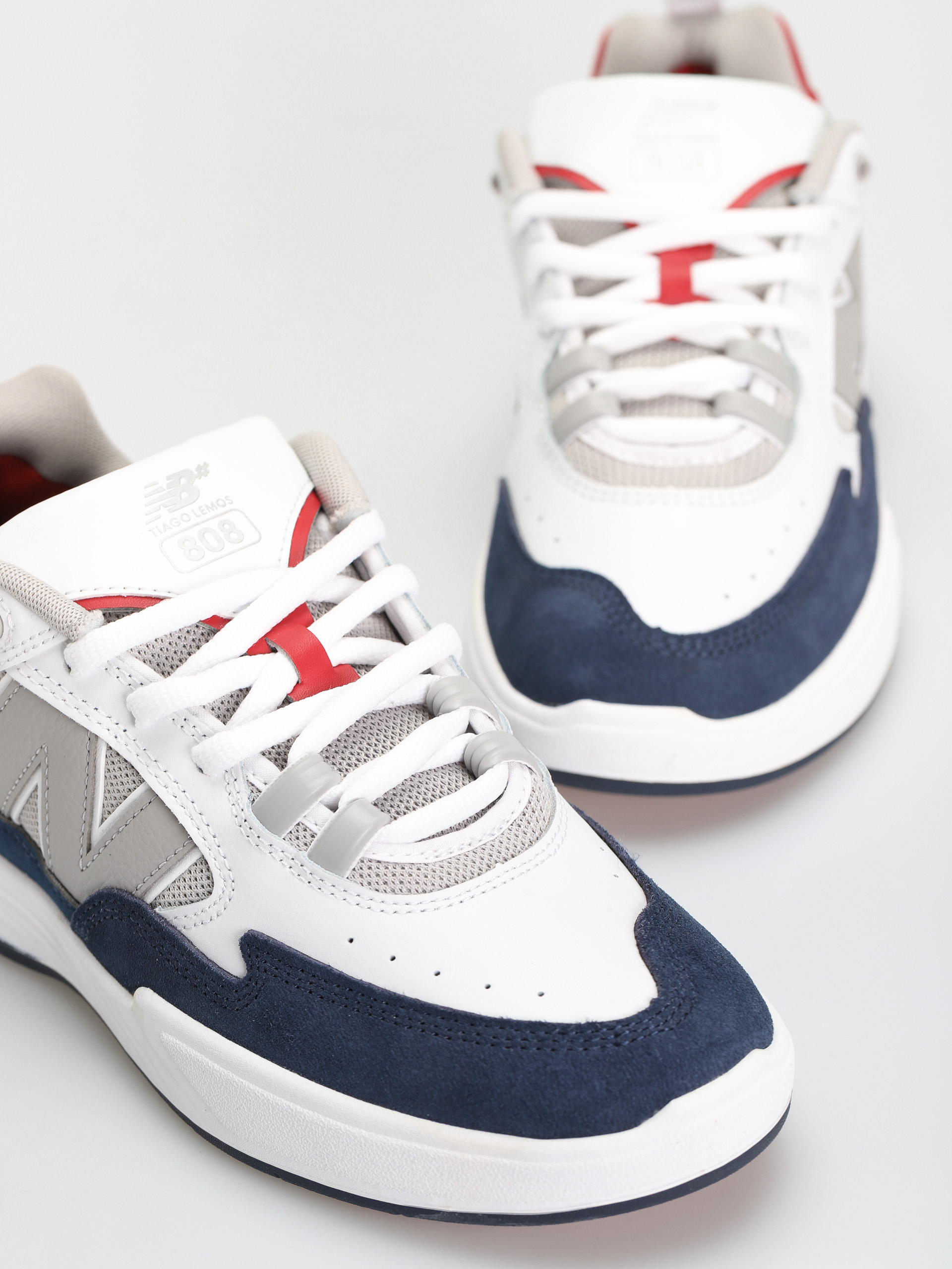 New Balance 808 x Tiago Lemos Shoes - white, navy blue (white/navy)