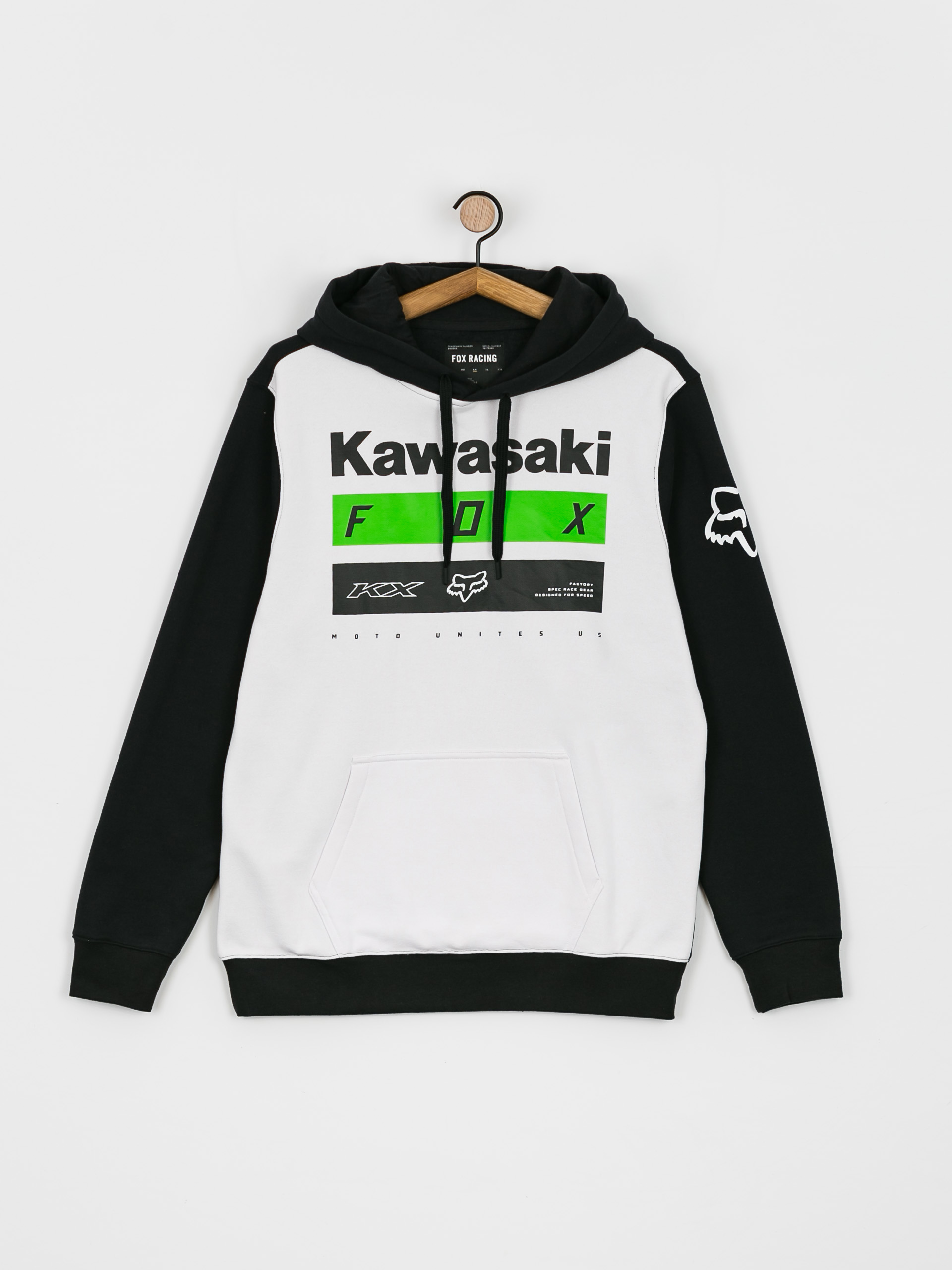 Fox Kawi Stripes HD Hoodie - white, black (blk/wht)