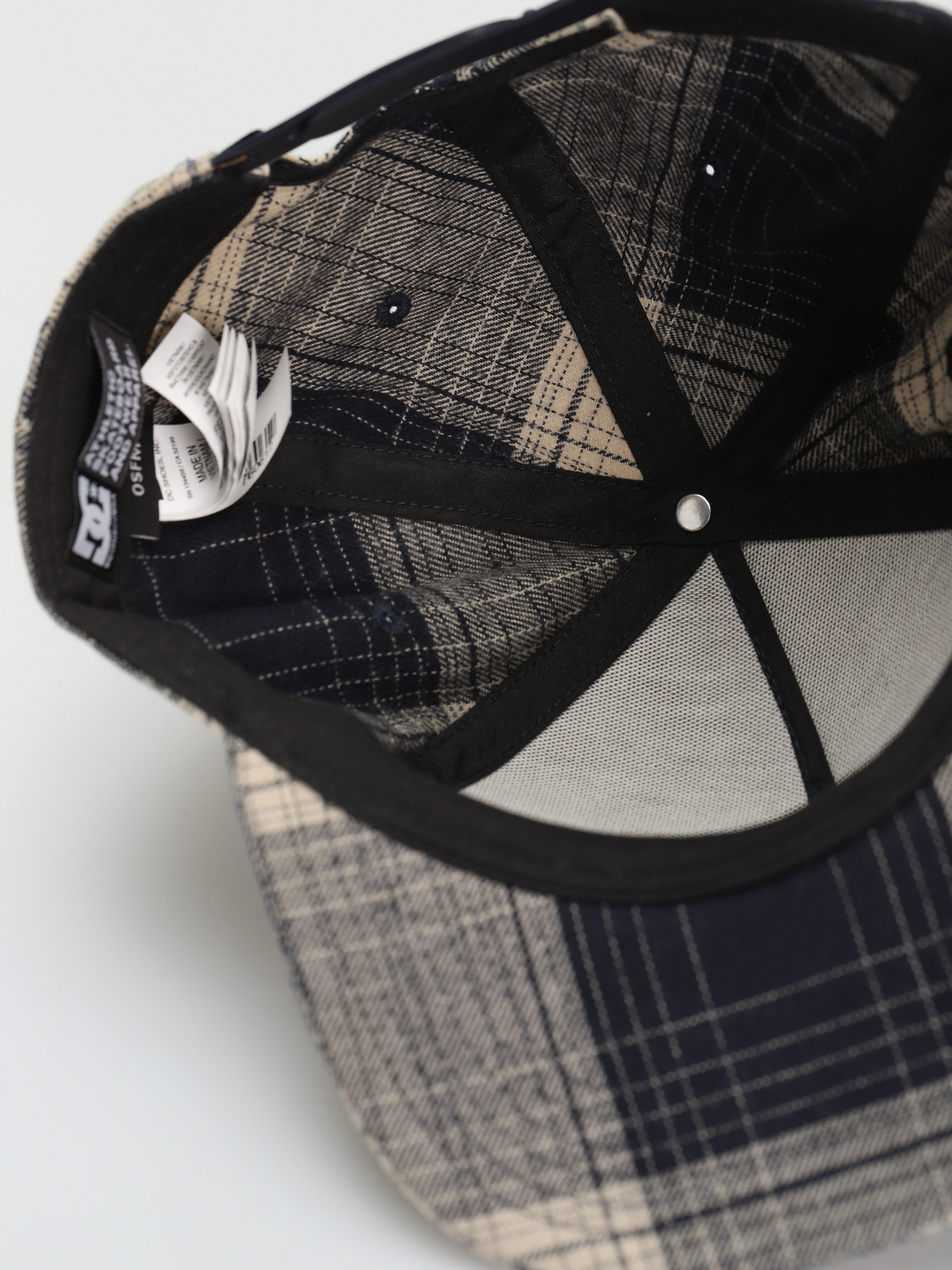 DC Trapper Snapper Cap - navy blue (navy blazr/pelcan plaid)