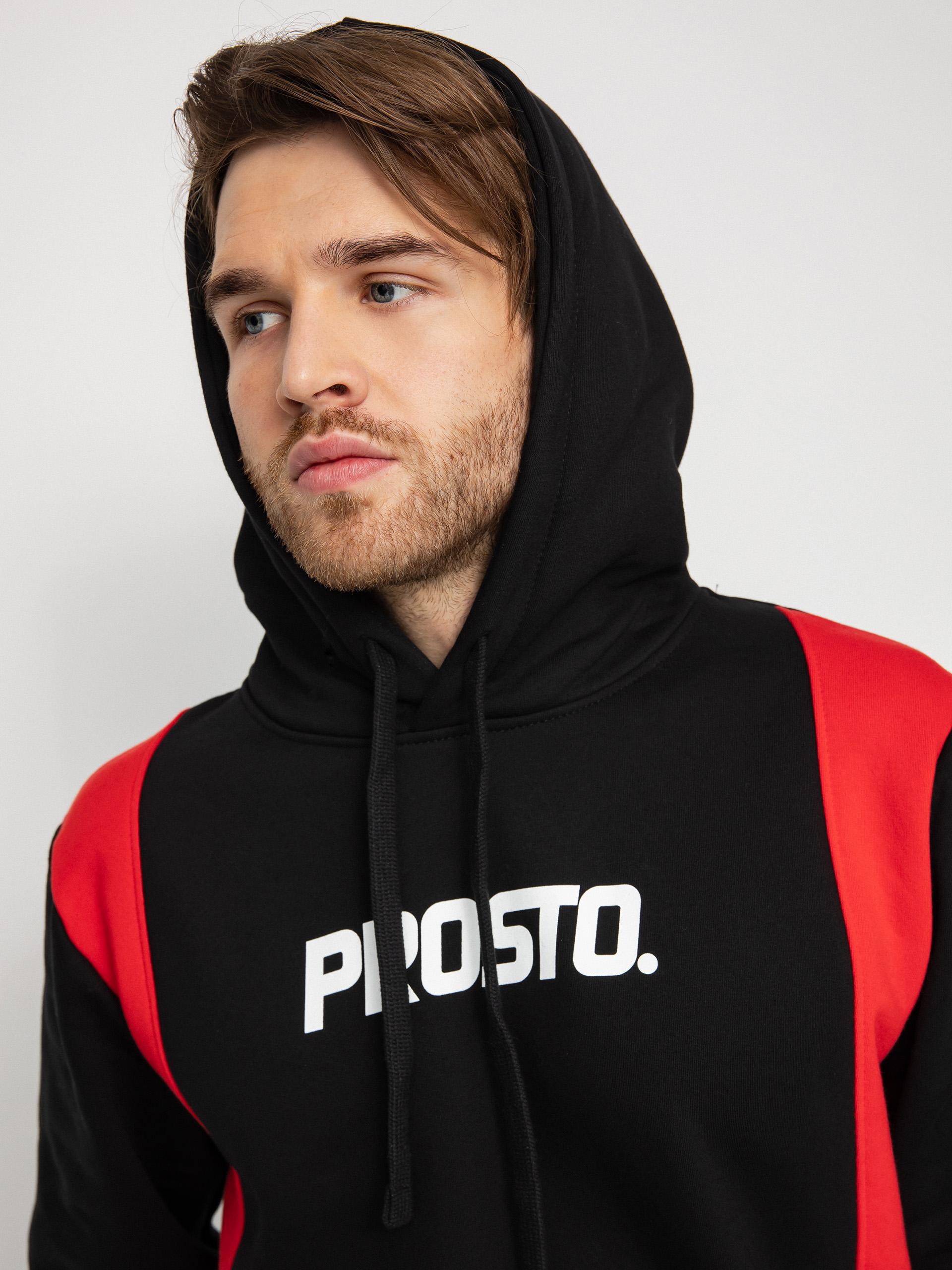 Prosto Shue HD Hoodie - red, black (black)
