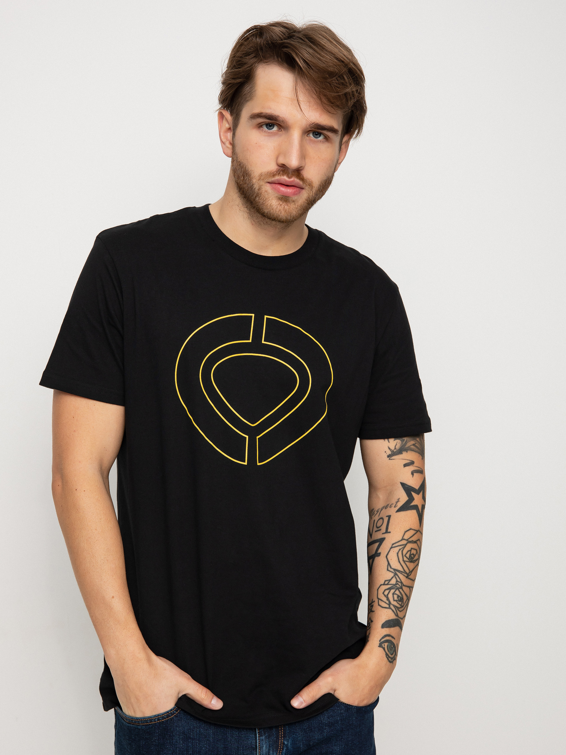 Circa Icon Track T-shirt - black (black/gold)