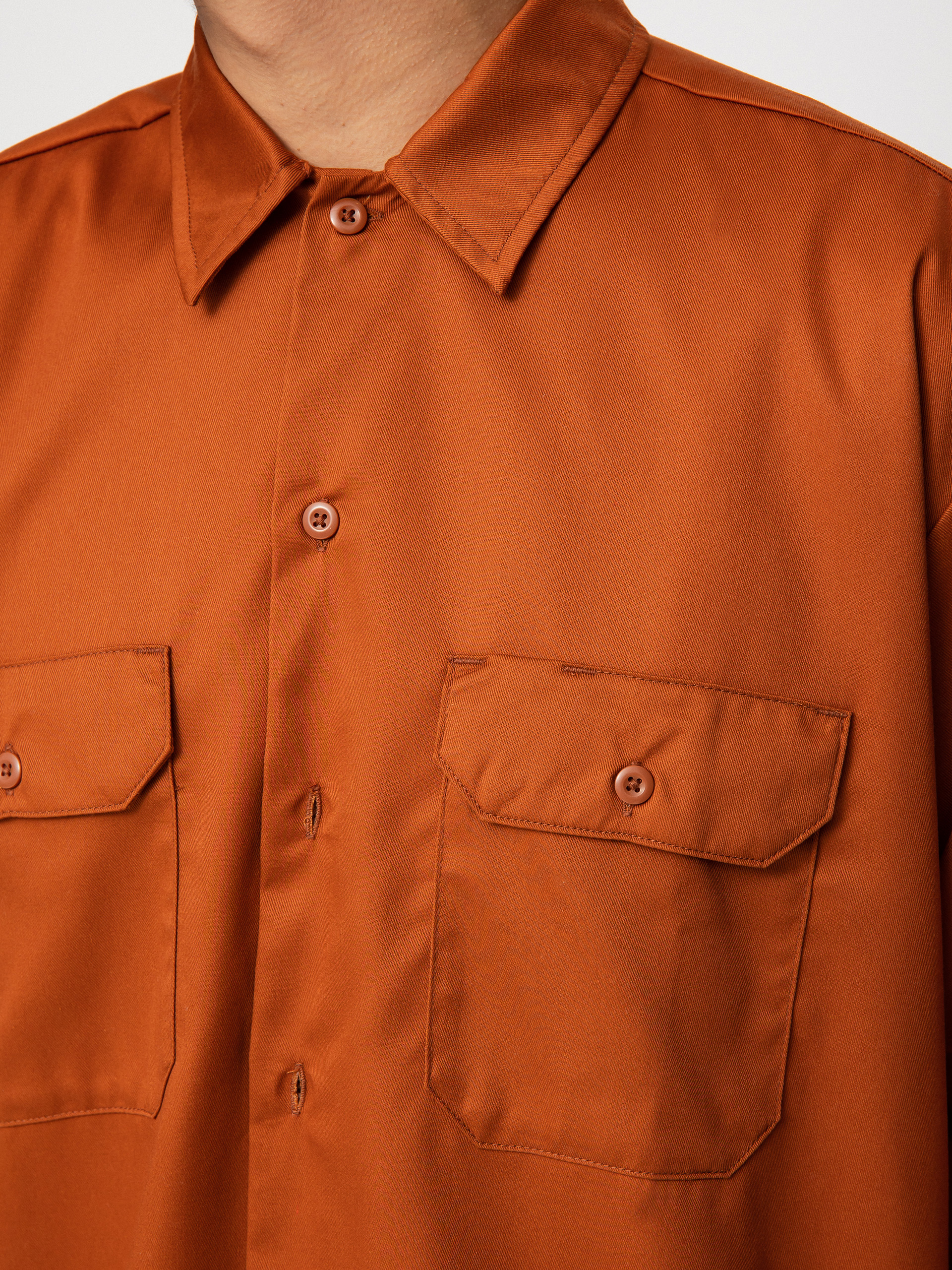Dickies Work Shirt Shirt Brown Gingerbread