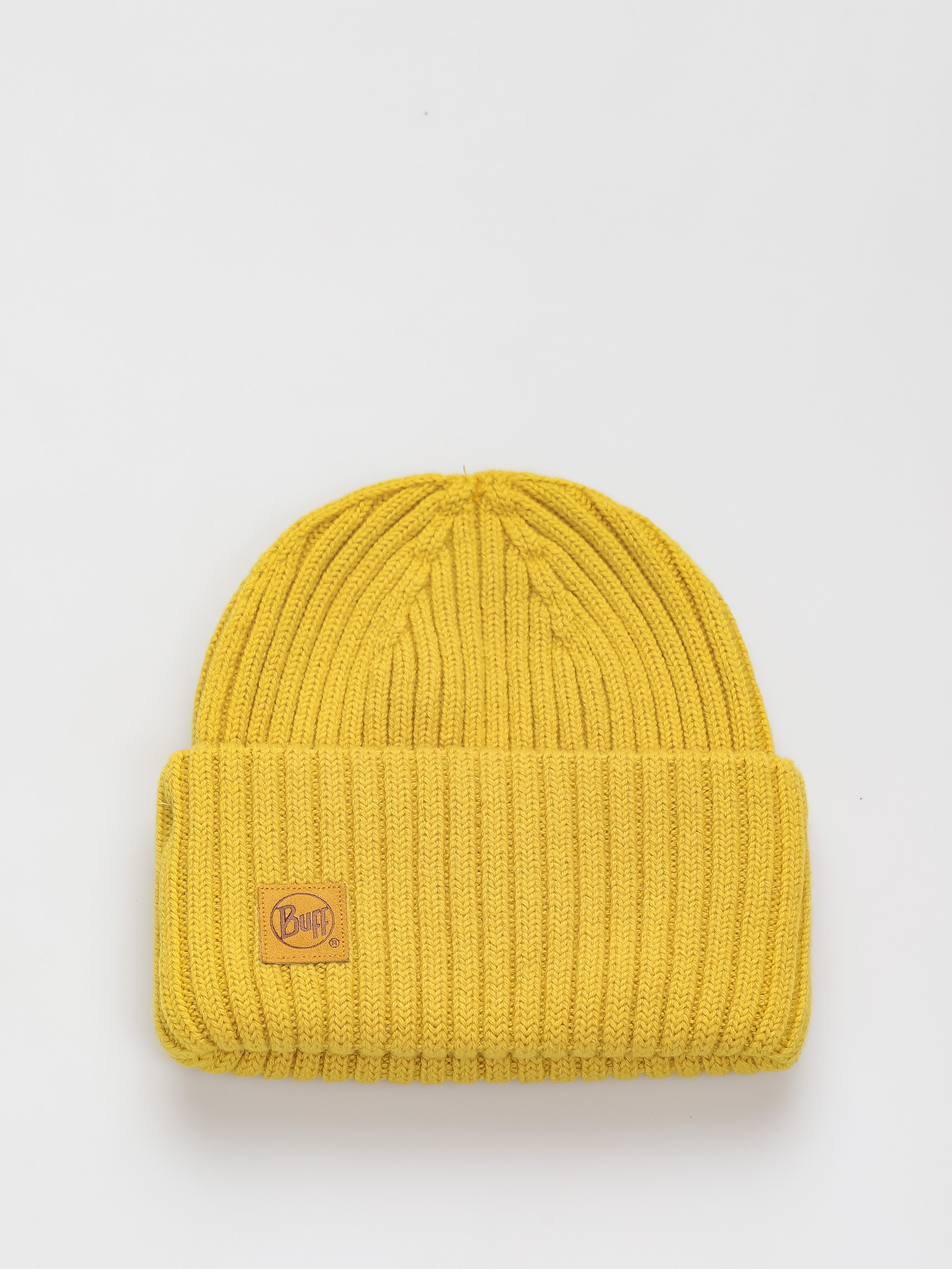 Buff Merino Wool Beanie - yellow (ervin honey)