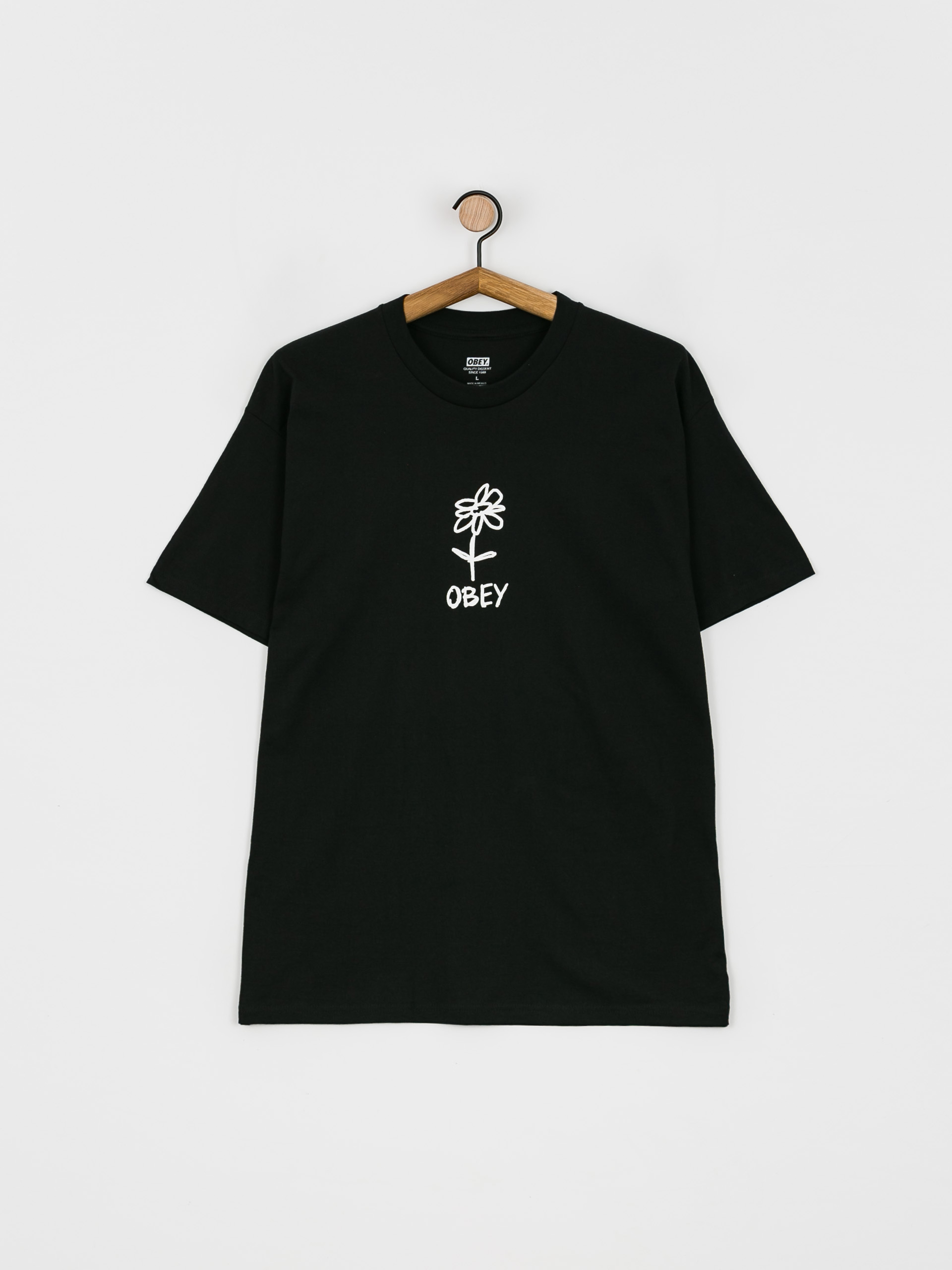 OBEY Obey Flower Doodle T-shirt (black)