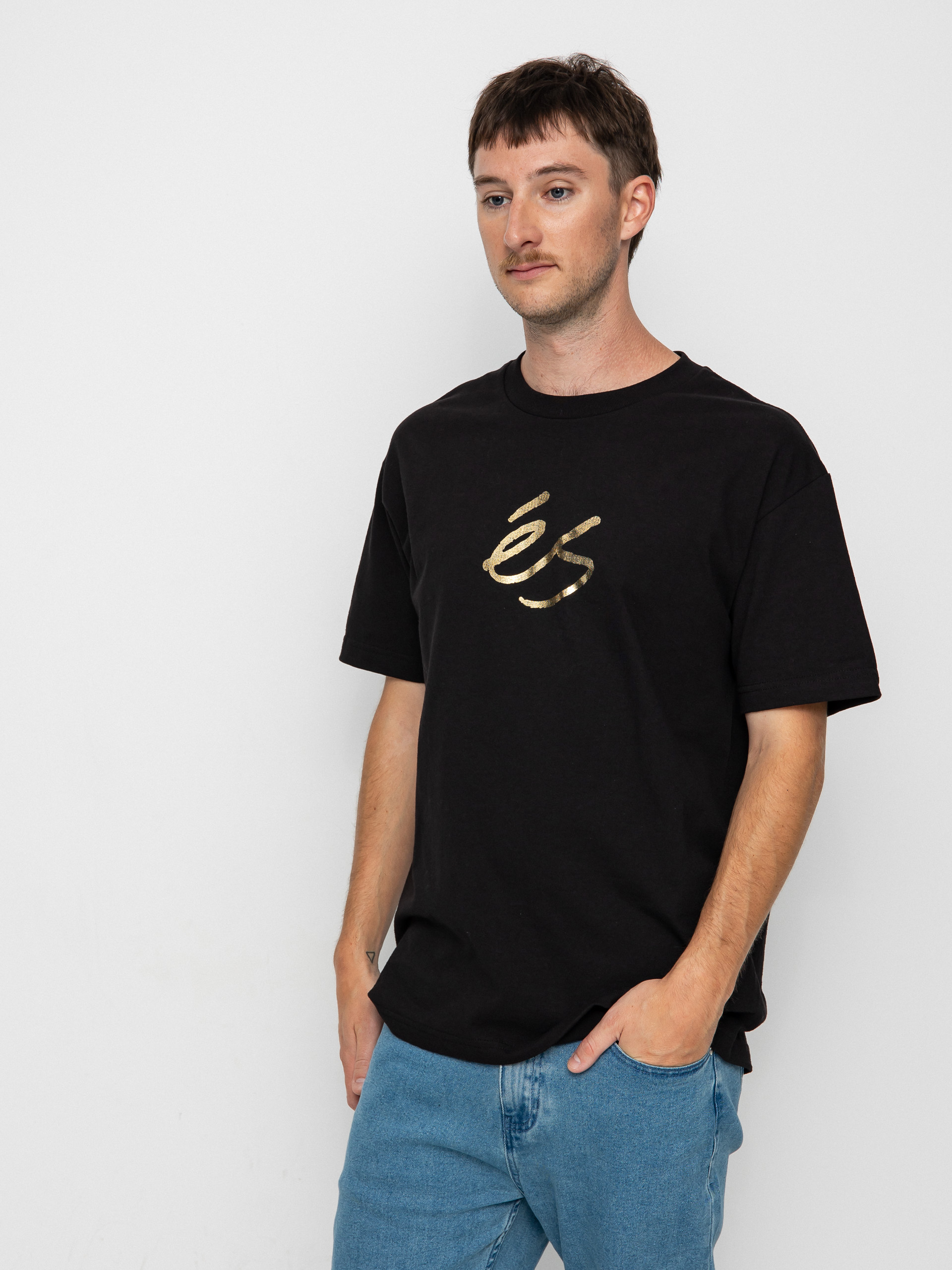 eS Foil Script T-shirt - black (black)