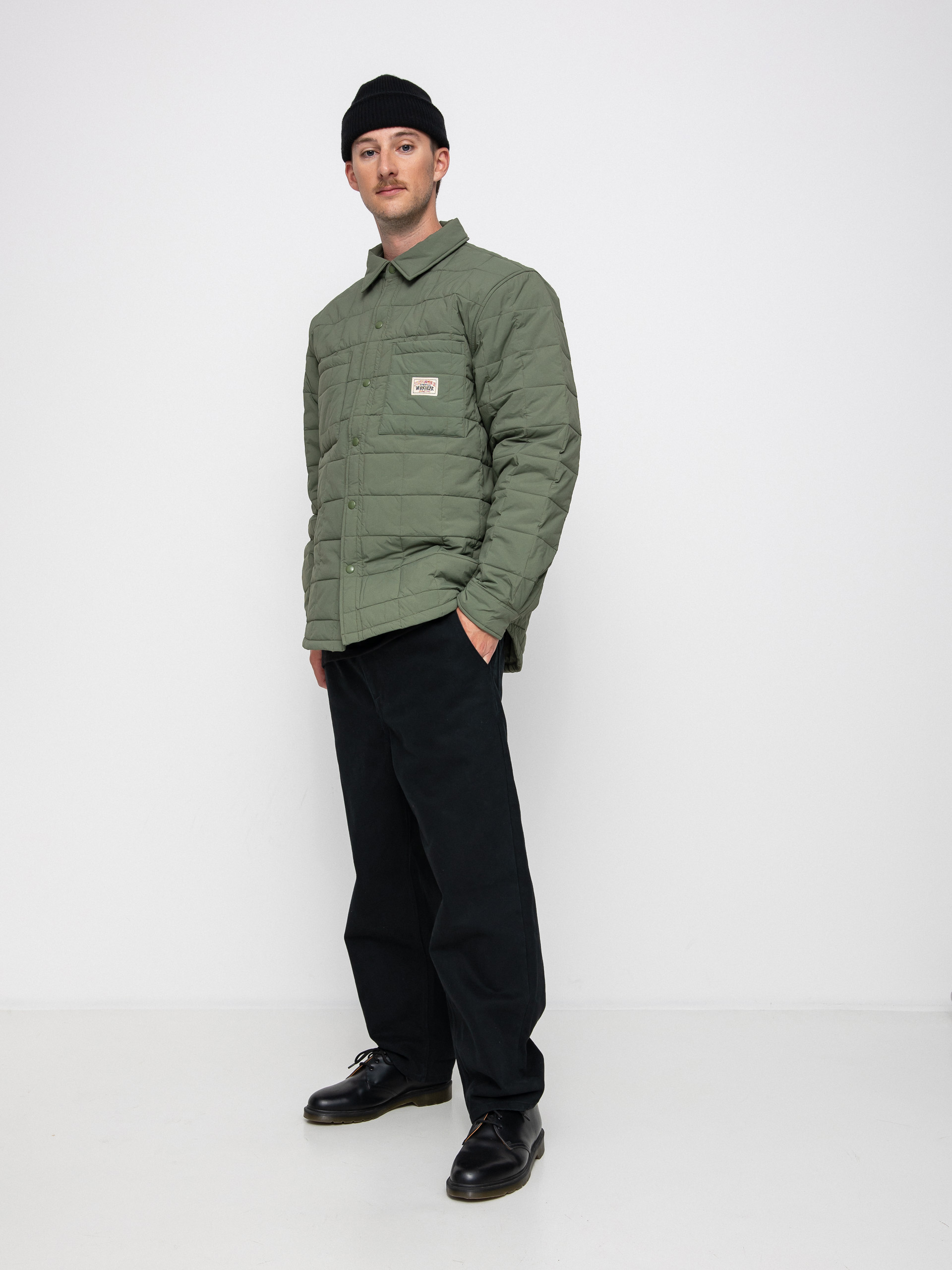 Stussy Quilted Fatigue Shirt - green (green)